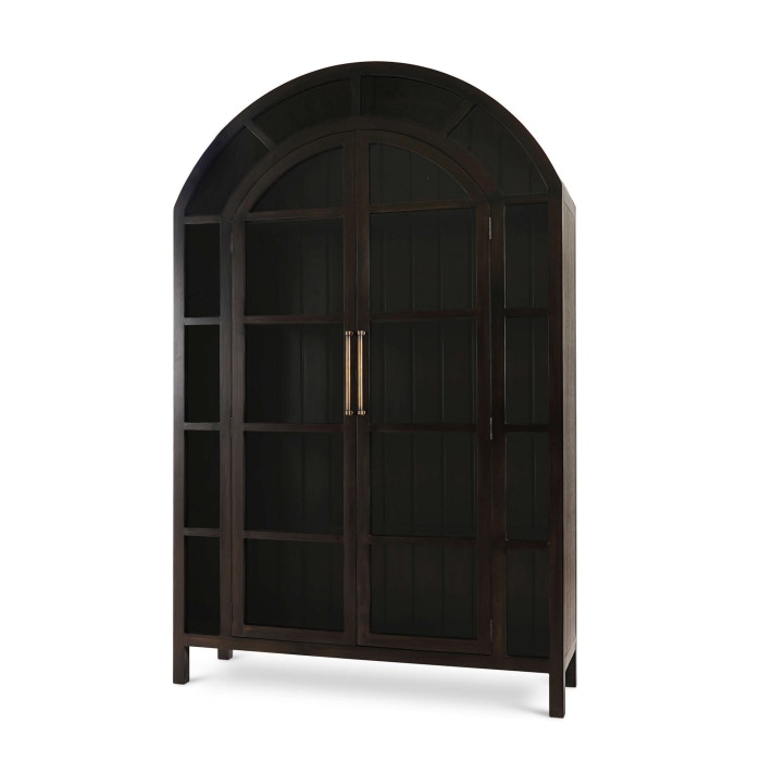Bramble Living Room Vannes 2 Door Display Cabinet 28526 | Hickory ...