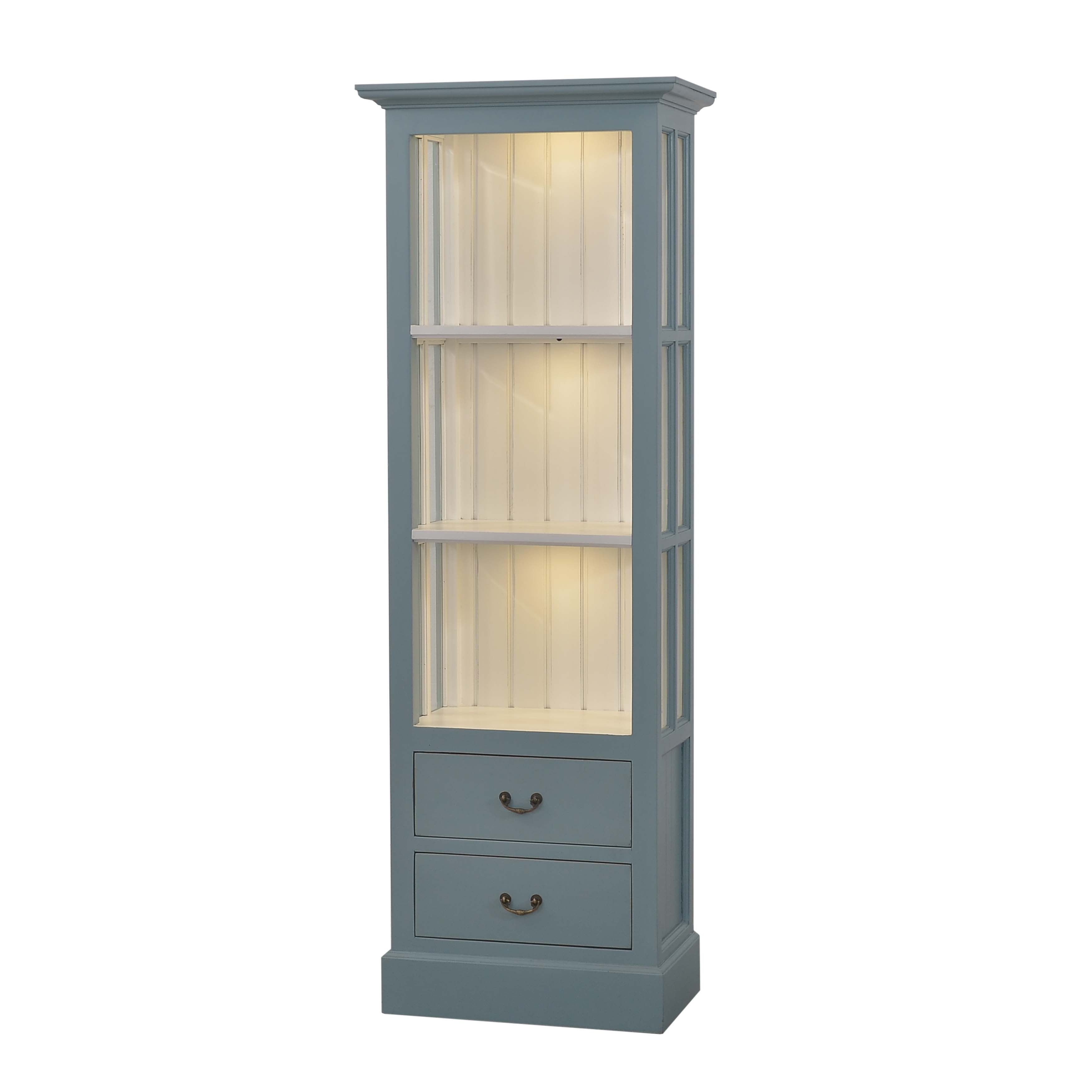Bramble Home Office Cape Cod Bookcase with out Doors with 3 LED 61812 ...
