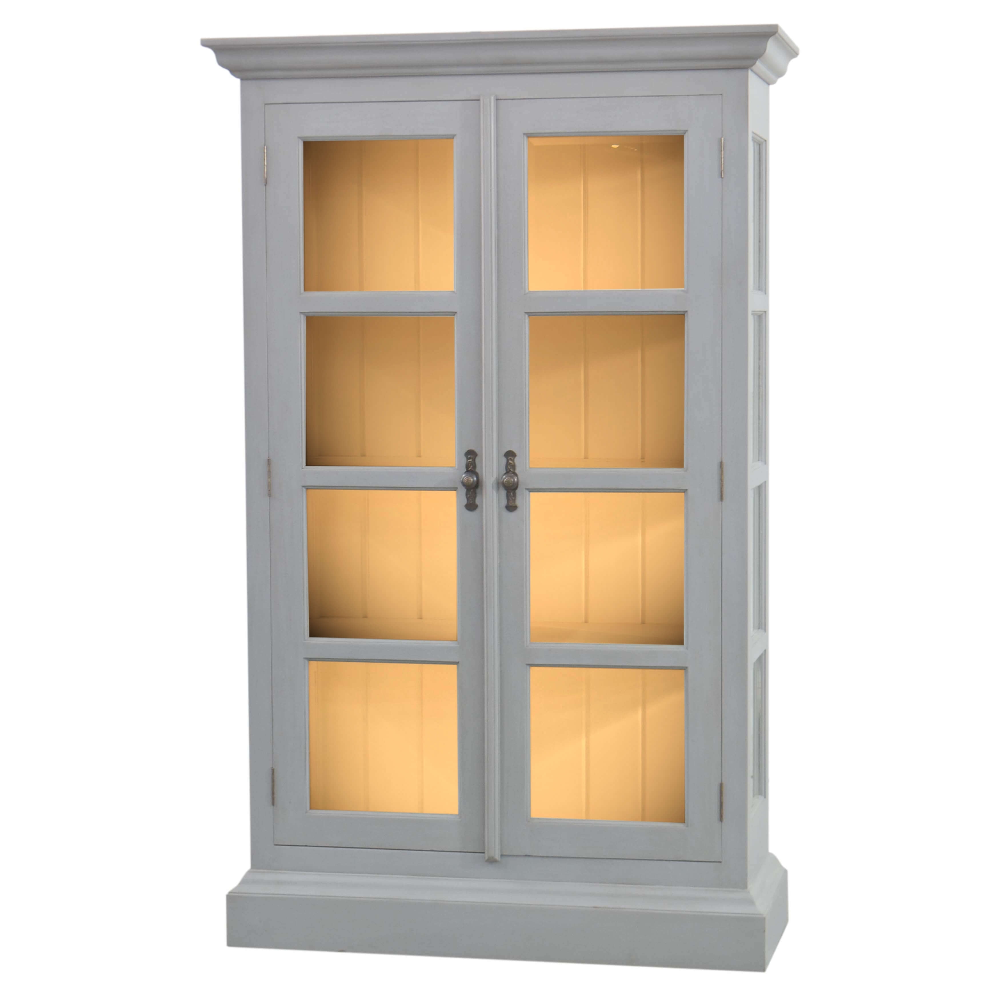 Bramble Living Room Ashton 2 Door Display Cabinet with 4 LED 63681 ...
