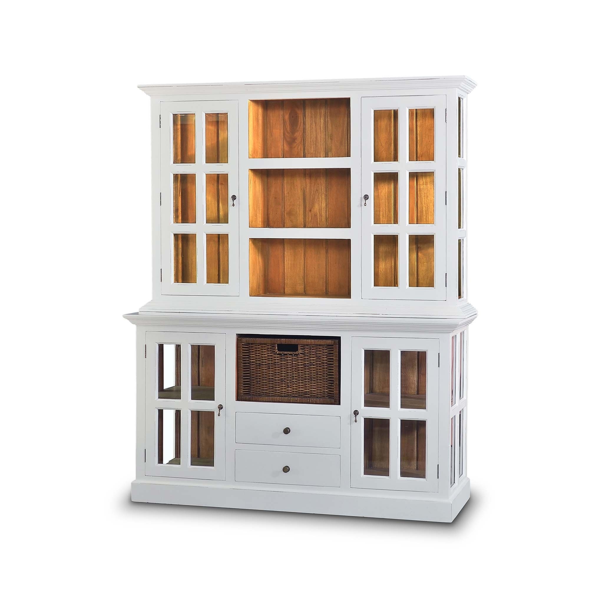 Bramble Casual Dining Cape Cod Kitchen Cabinet with 9 LED 65685 ...