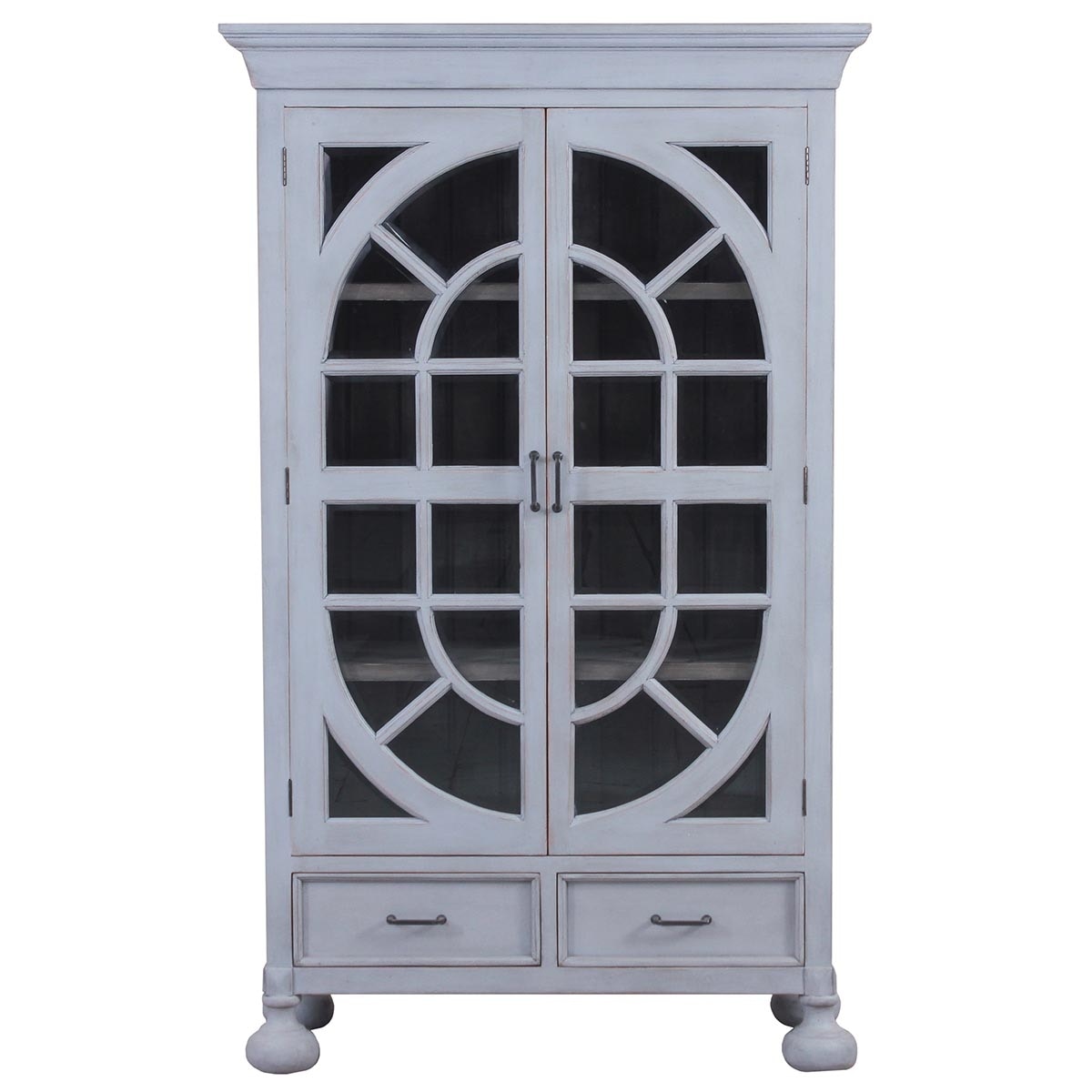Bramble Living Room Lambeth Glass Cabinet 76356 | Hickory Furniture ...