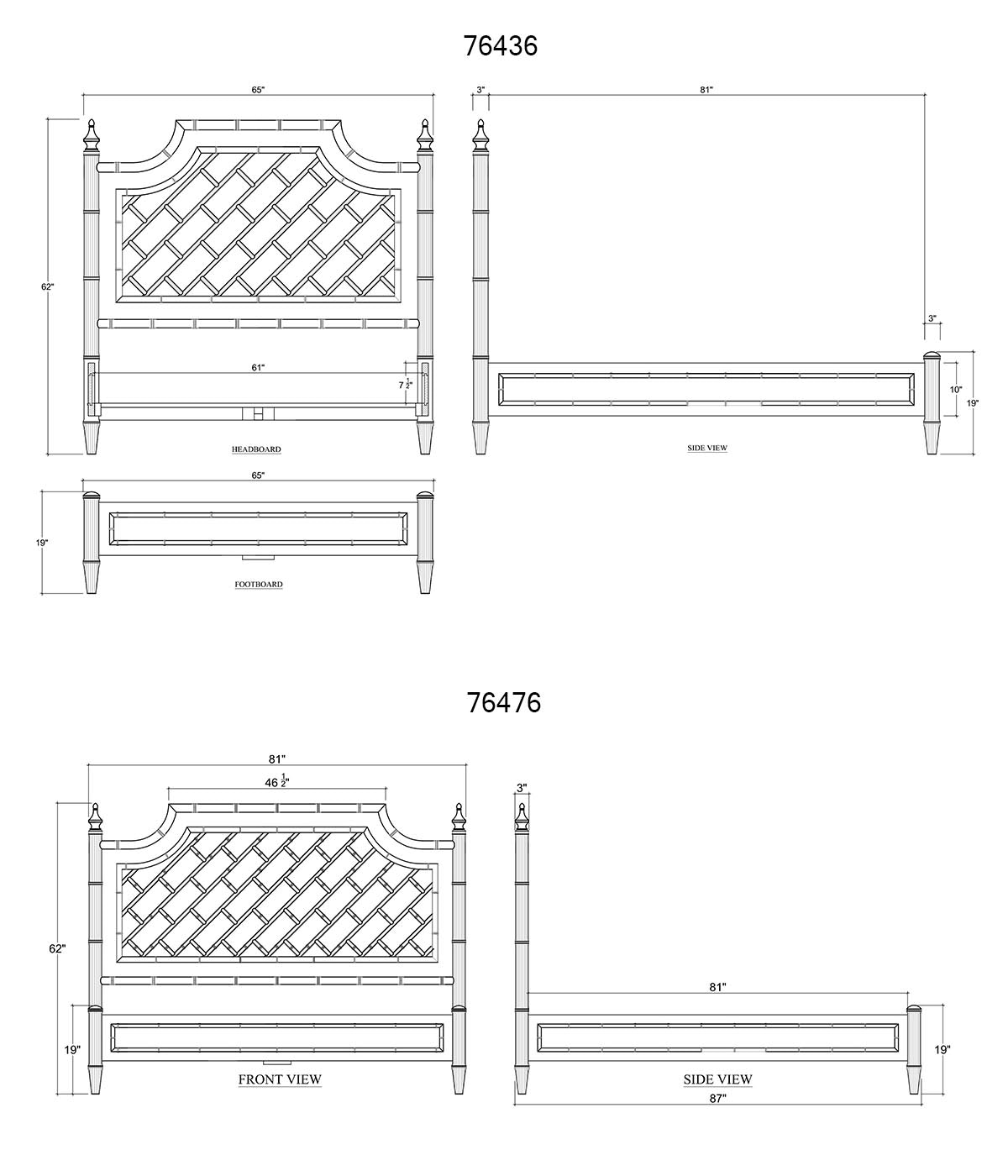 Bramble Bedroom Chelsea Bed 76476 - Brownlee's Furniture ...