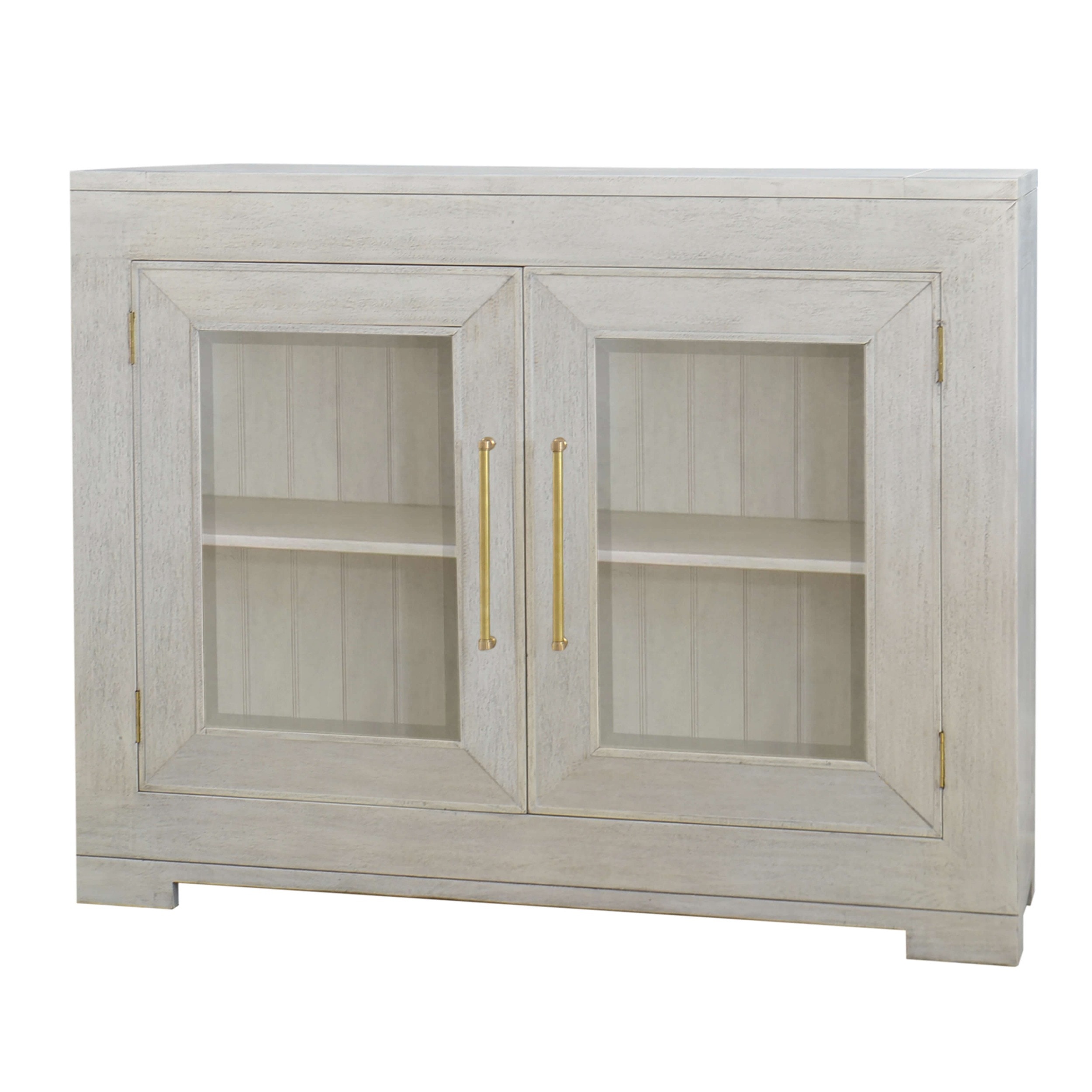 Bramble Living Room Fleet 2 Door Sideboard with Glass 76621 | Hickory ...