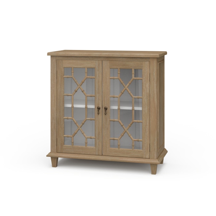 Bramble Living Room Grosvenor Small Cabinet with Glass Doors 76778 ...
