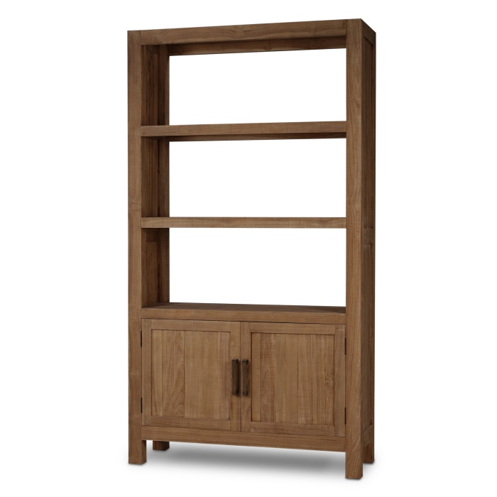 Bramble Home Office Tuscan Open Bookshelf - Teak 85250 | Hickory ...