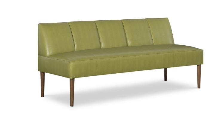Armless dining settee store