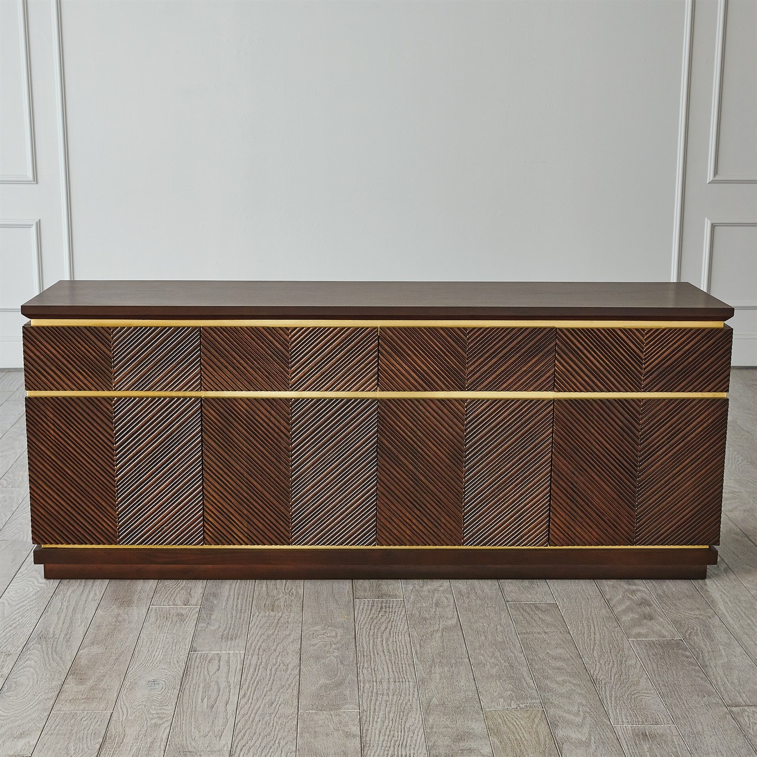 Global Views Living Room Latilla Credenza NW7.90020 Urban Interiors Bellevue WA