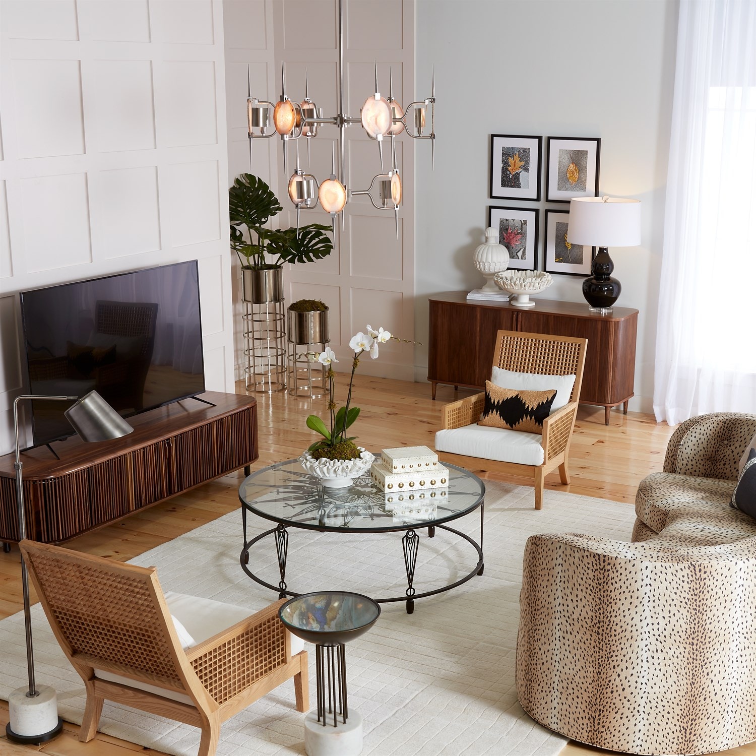 Global Views Table and Floor Lamps Ceramic Gourd Table Lamp-Black ...