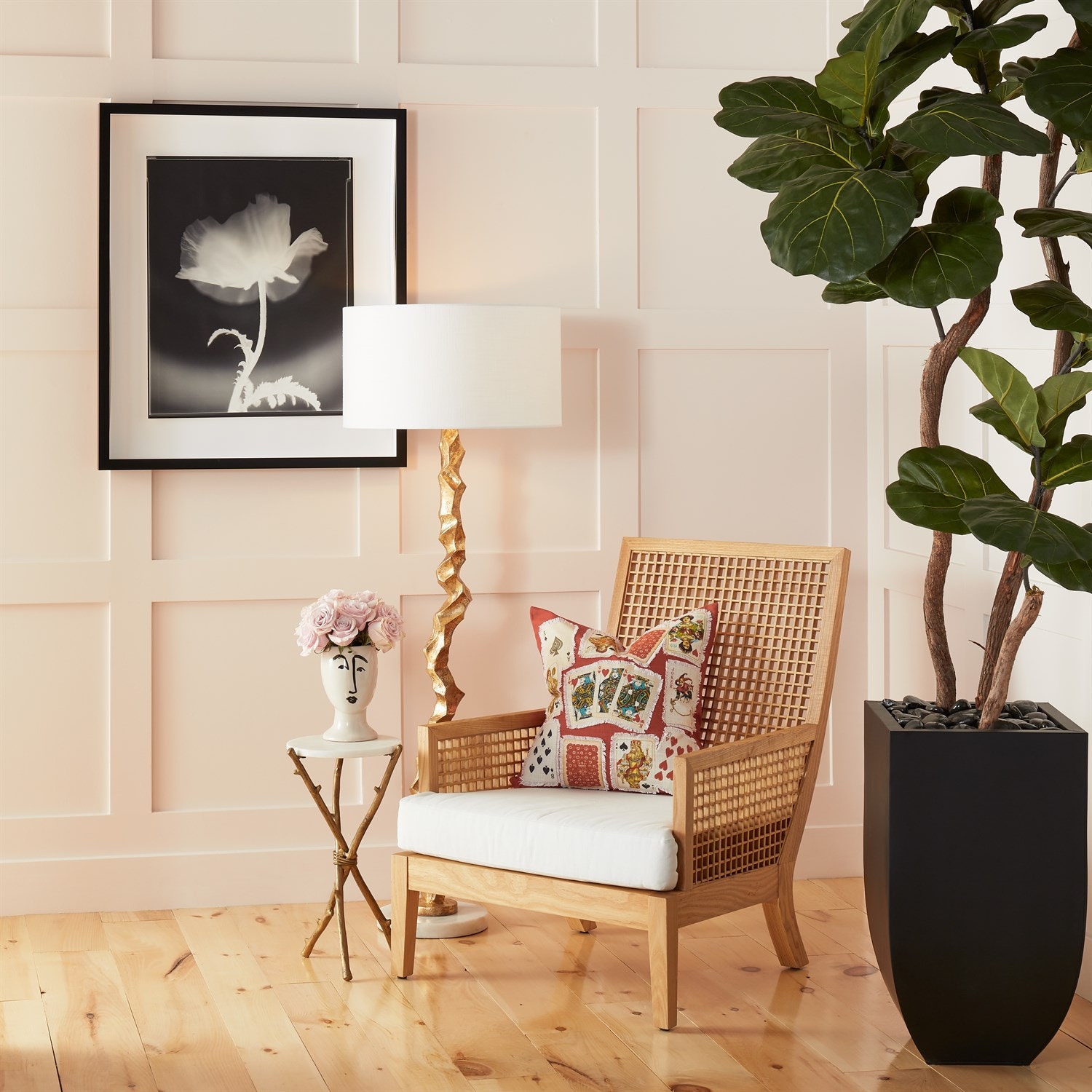 Global Views Table and Floor Lamps Crinkle Lamp-Brass WDS9584-GV ...