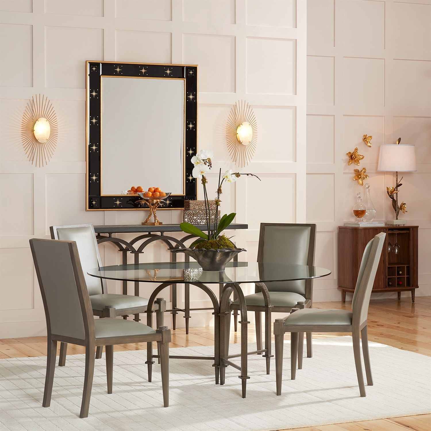 Global Views Wall Lights Quartz Radial Burst Electrified Wall Sconce ...