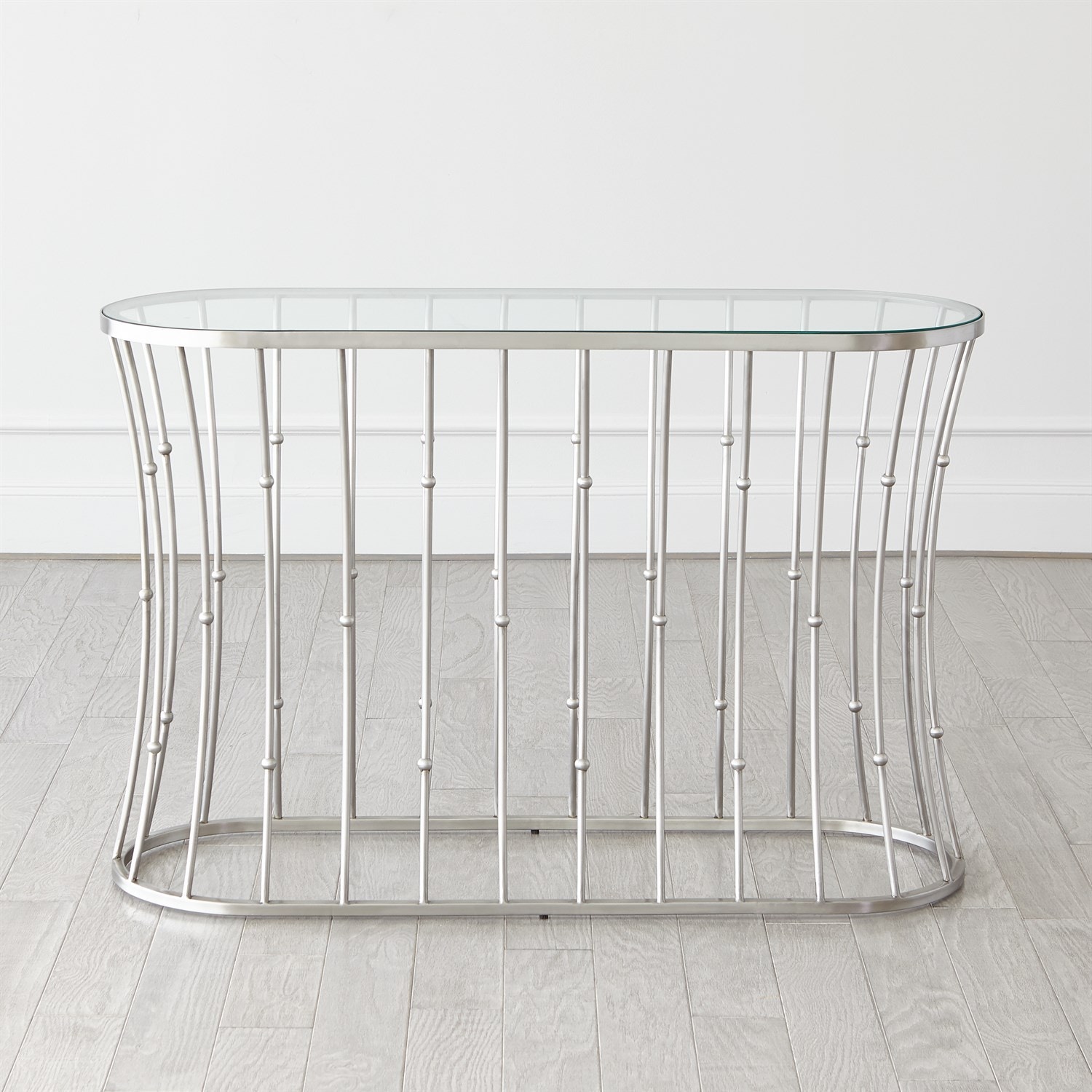 Global Views Living Room Aurora Console-Brushed Nickel WDS9578-GV ...