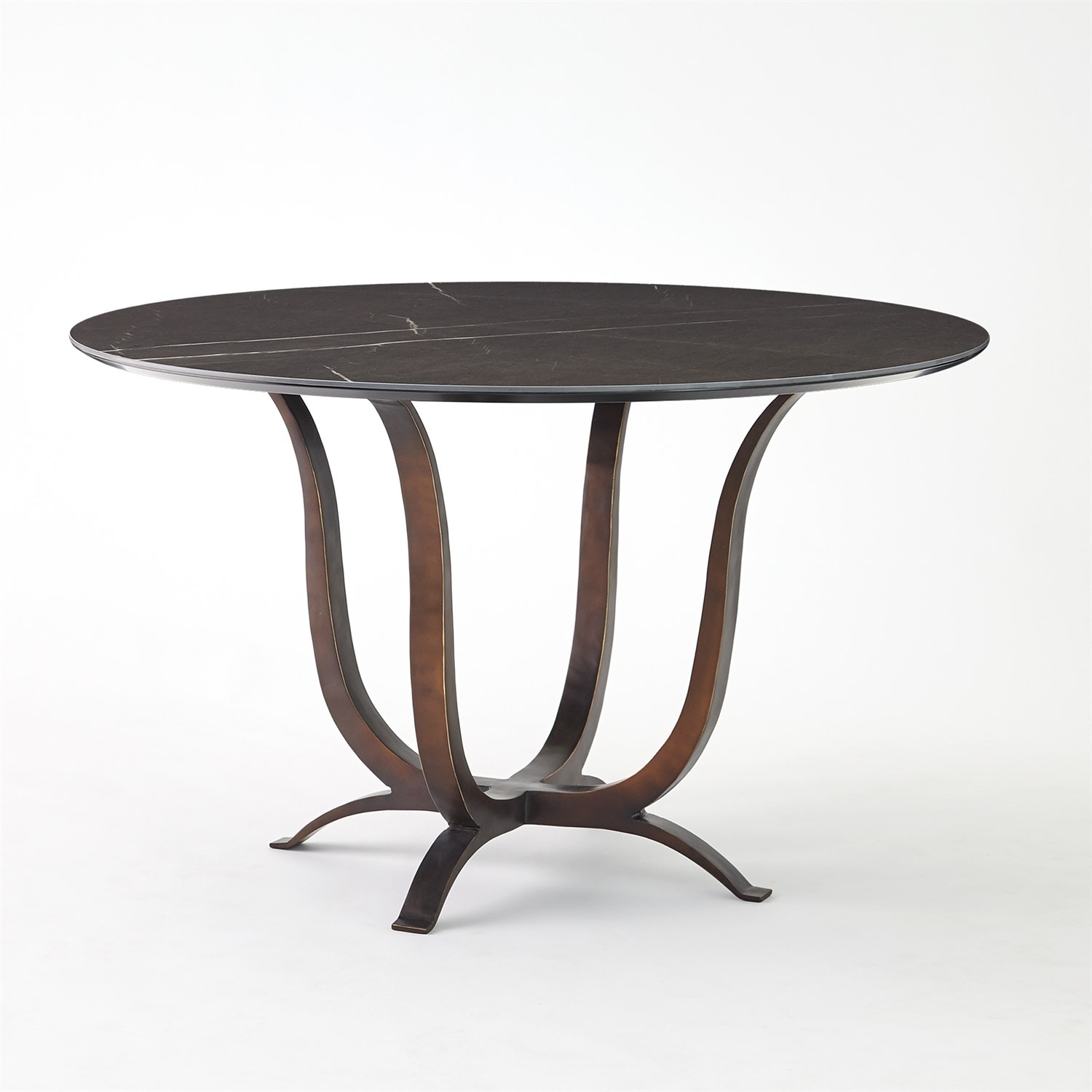 Global Views Casual Dining Chorda Dining Table-Bronze-48 9.93850 ...