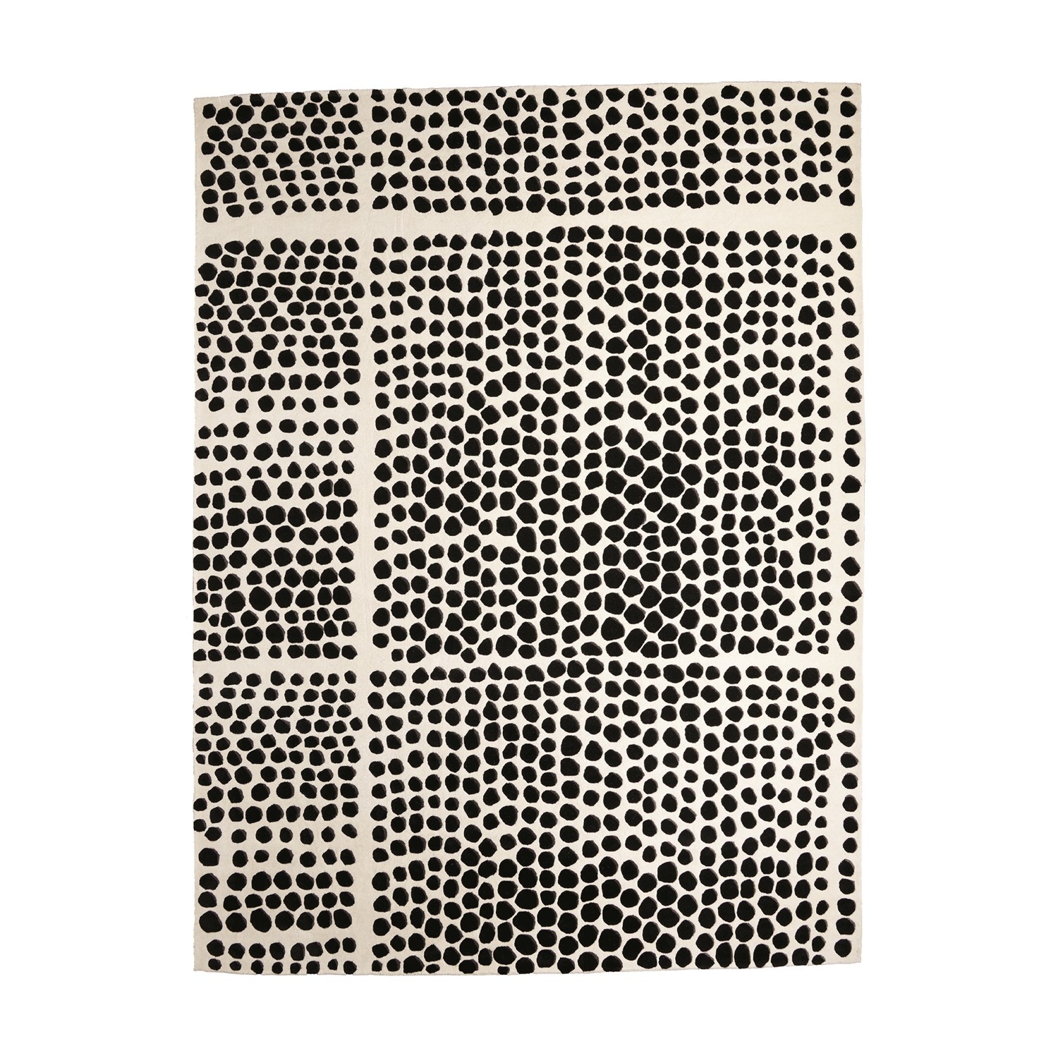 Global Views Area Rugs Graffiti Rug-White/Black-11 x 14 7.91513 ...