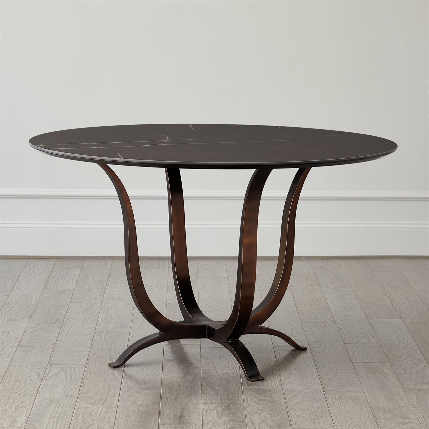 Global Views Casual Dining Chorda Dining Table-Bronze-48 9.93850 ...