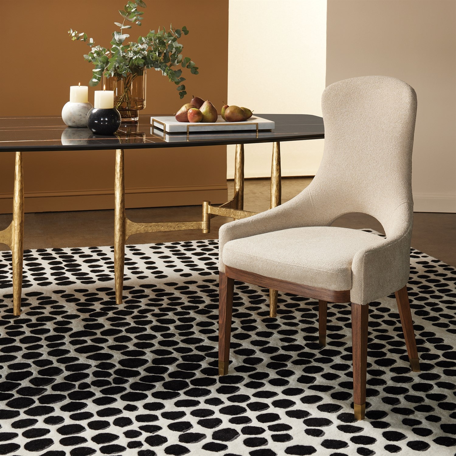 Global Views Area Rugs Graffiti Rug-White/Black-11 x 14 7.91513 ...