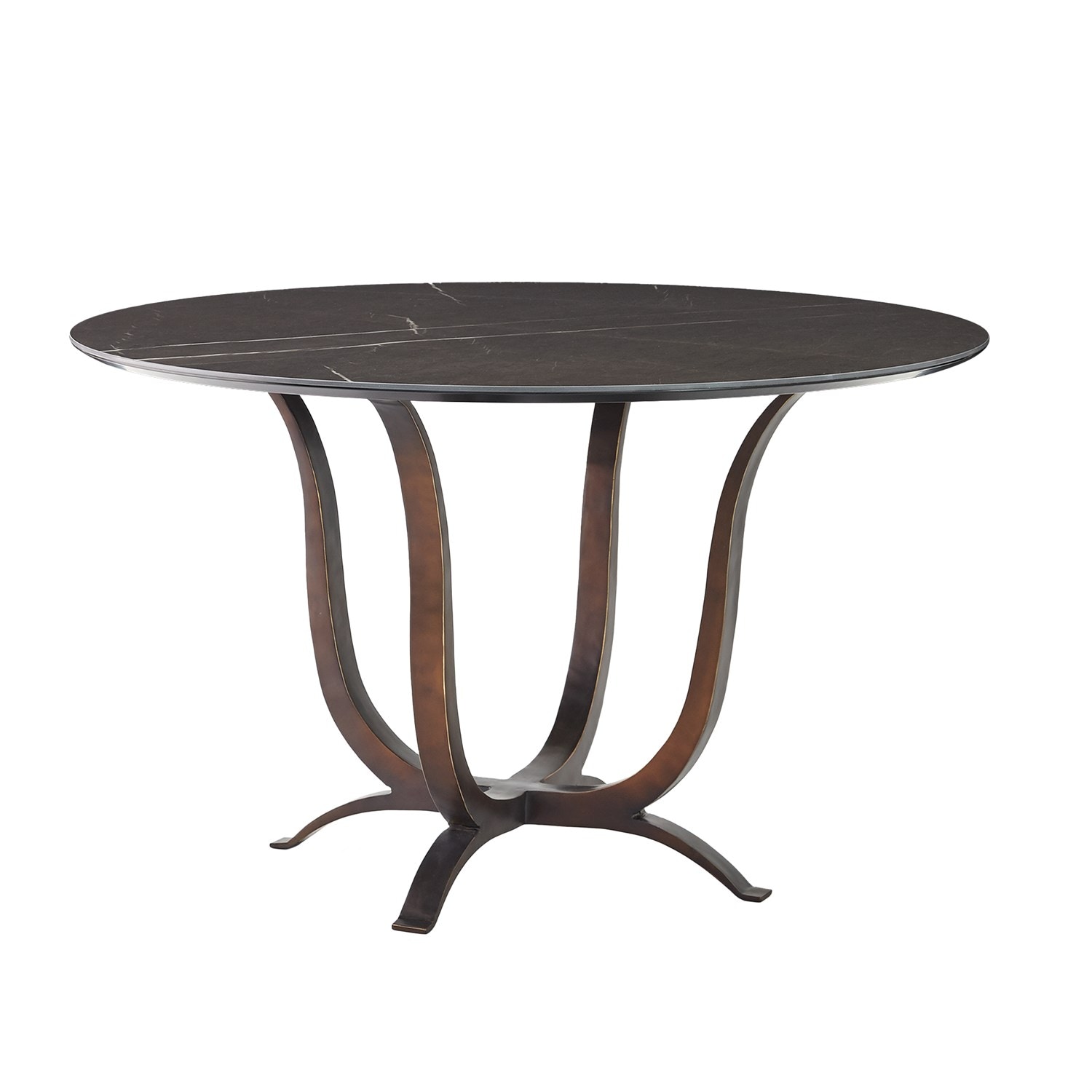 Global Views Casual Dining Chorda Dining Table-Bronze-48 9.93850 ...