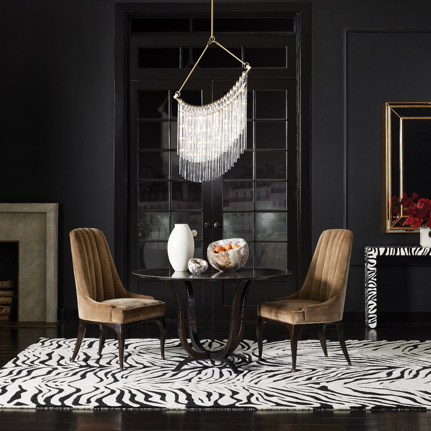 Global Views Casual Dining Chorda Dining Table-Bronze-48 9.93850 - Noel ...