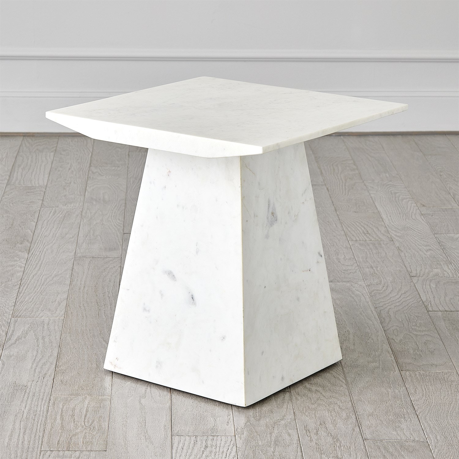Global Views Living Room Aero Side Table-Banswara Marble 9.93925 - Noel ...