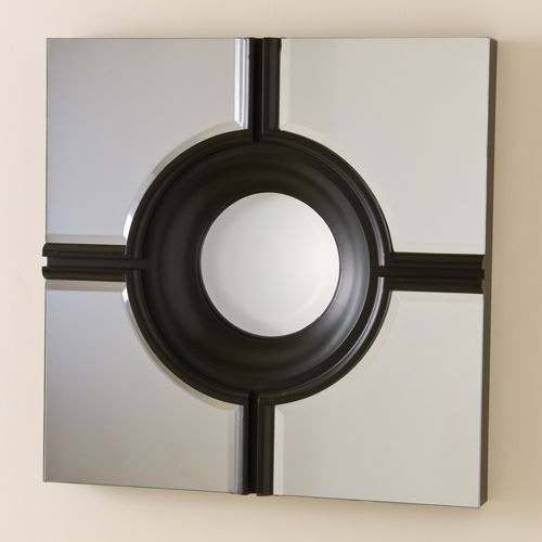 Global Views Mirrors Bulls Eye Cross Mirror-Black 8.80964 - Noel ...