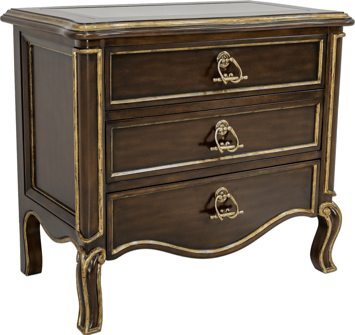 Marge Carson Bedroom LOIRE NIGHTSTAND WITH DRAWERS LOR12 - Lenoir ...