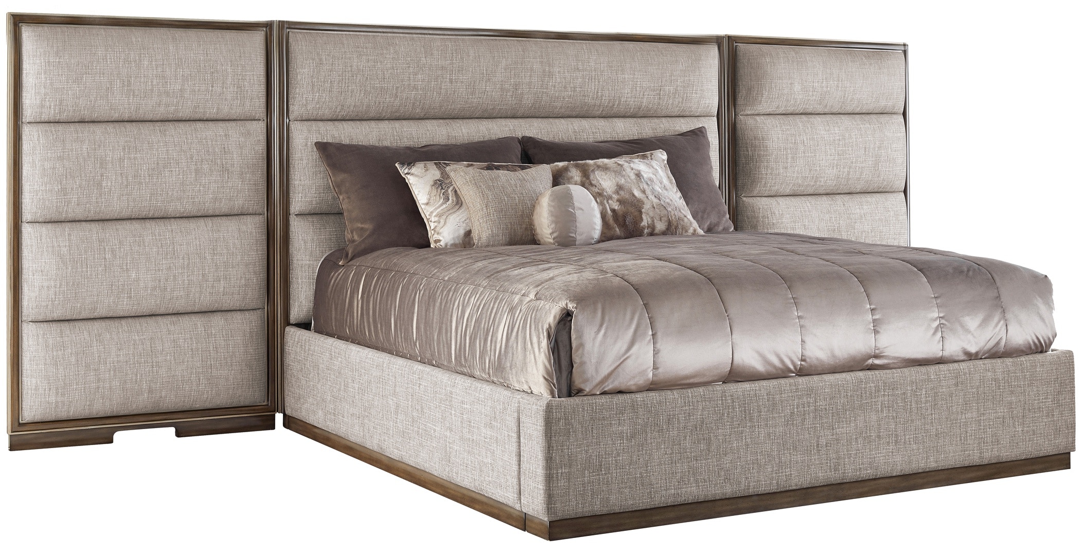 Marge Carson Bedroom Palo Alto Contemporary Bed with Panels PAL11-6P ...