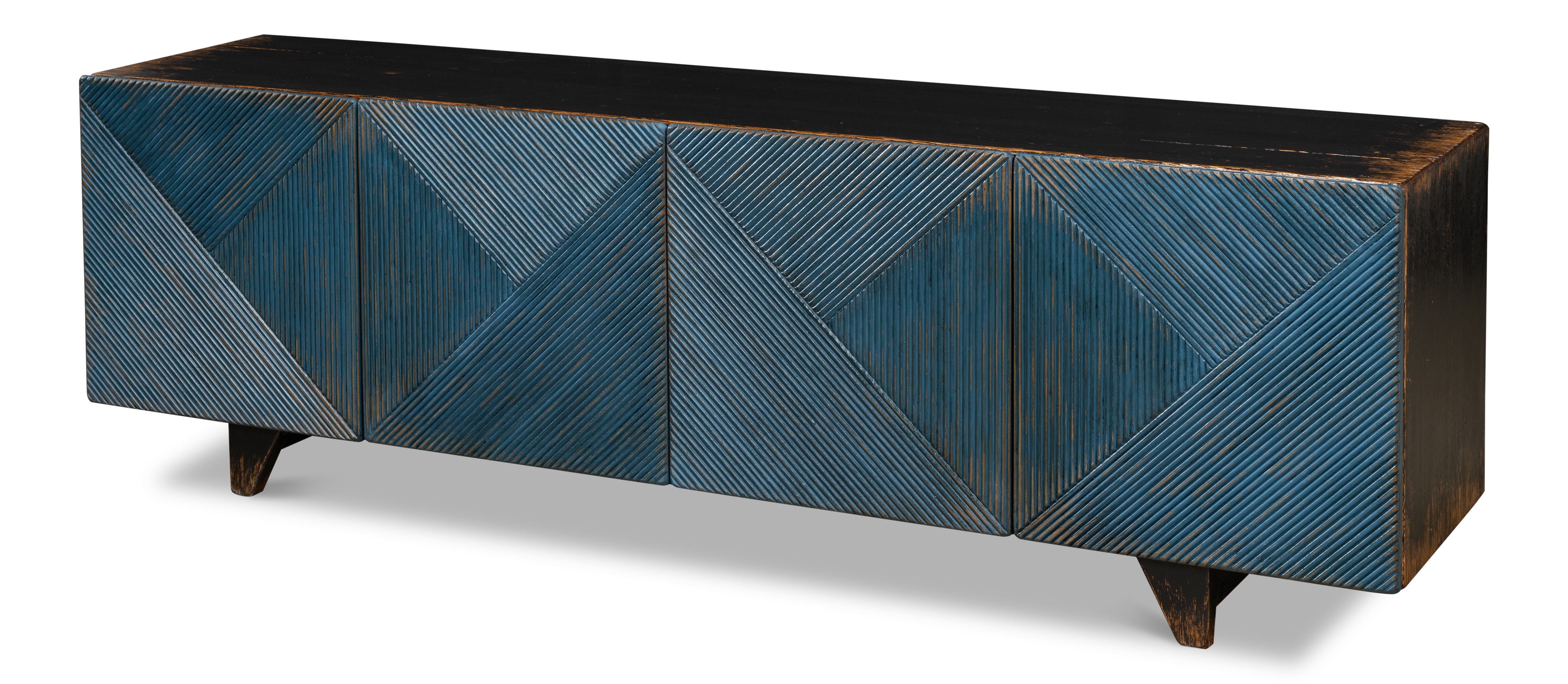 Low Wall Console For Tv Blue