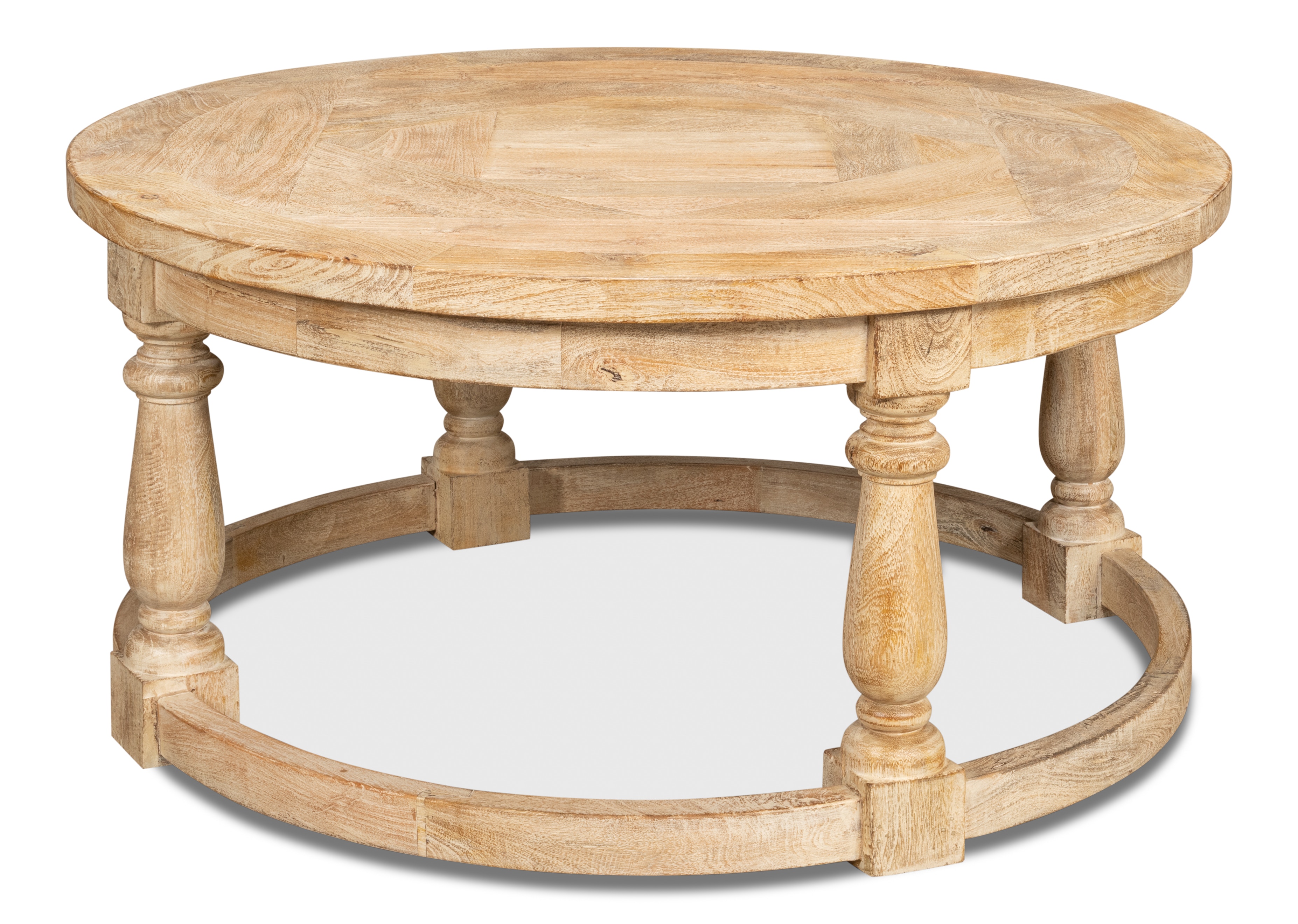 Sarreid Ltd Living Room Pathos Parquet Coffee Table 53657 Millennium Home Furnishings Interiors