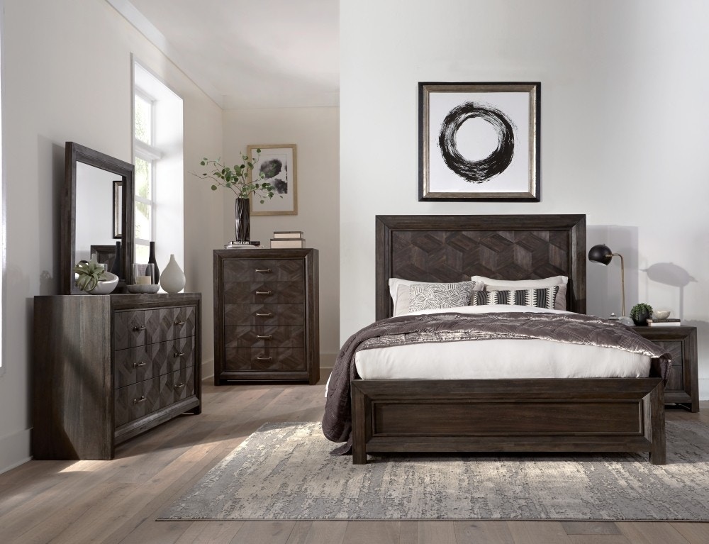 Modus Bedroom Riva Wood Platform Bed In Espresso Twin 3 3 RV23F3 Anna s Home Furnishings