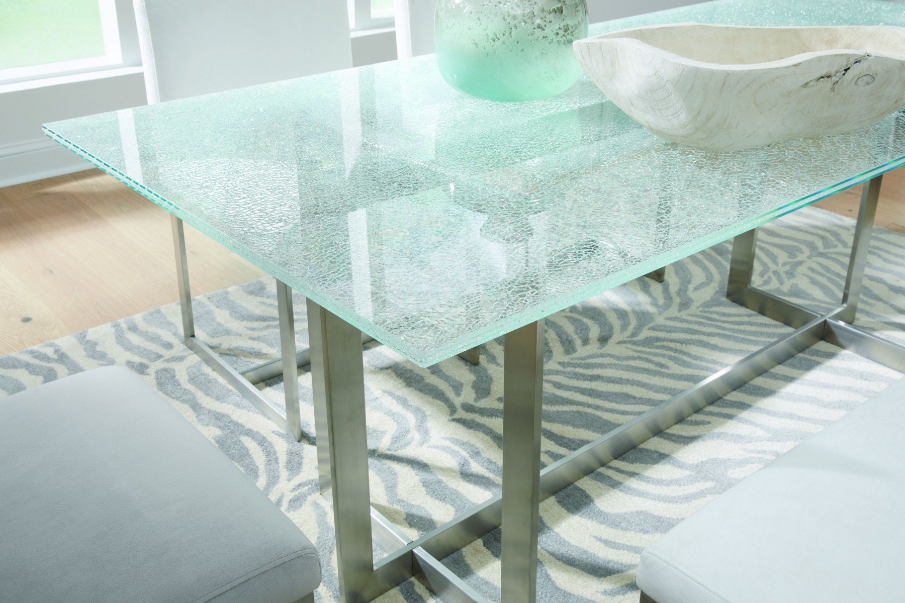 Crackle Glass Table Manufacturer