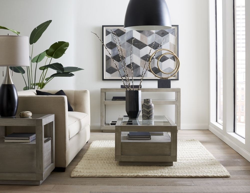 Modus Living Room Oxford Two-Drawer Coffee Table In Mineral AZBX21 ...