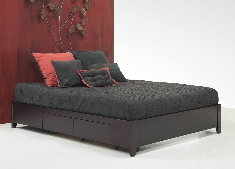 Modus Bedroom Simple Wood Storage Bed In Espresso - Eastern King (6 6 ...