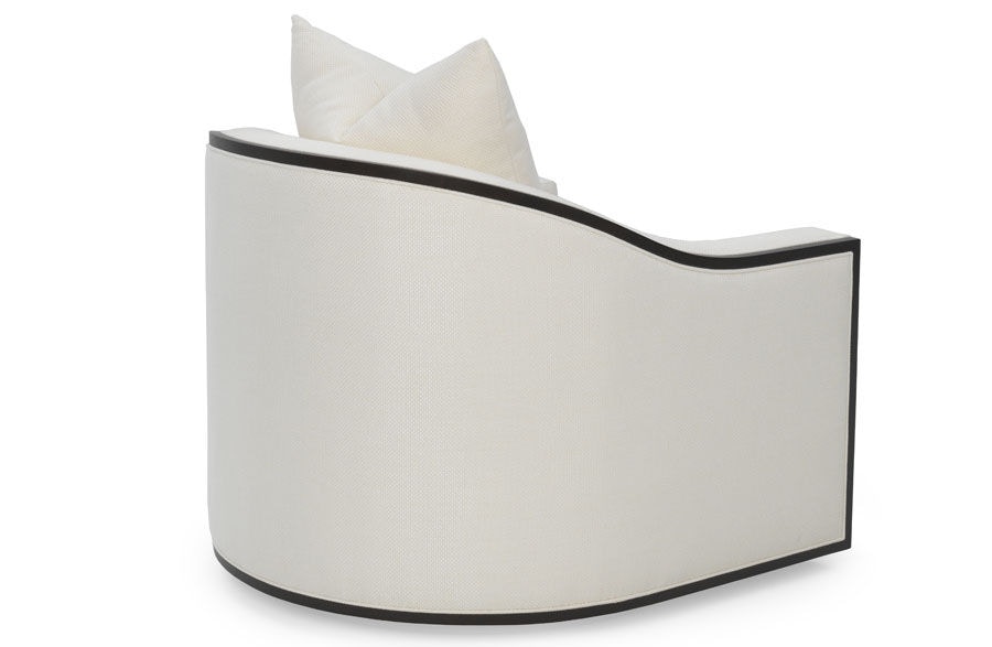 RC Furniture Living Room Caiden Wood Trim Chair - Noel Furniture ...