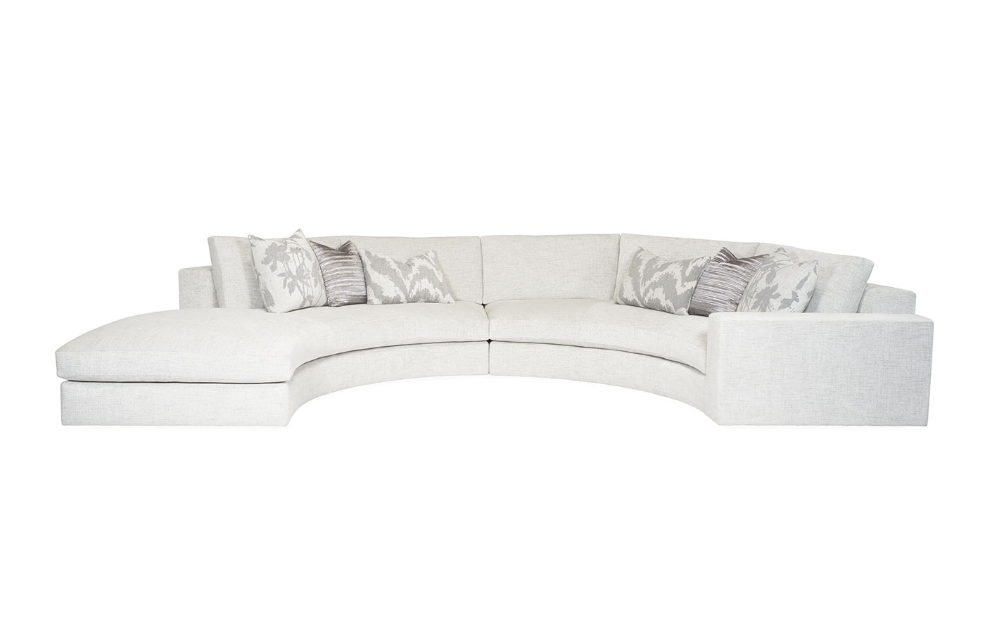 RC Furniture Living Room Ellae 2 PC Curved Sectional - Noel Furniture ...