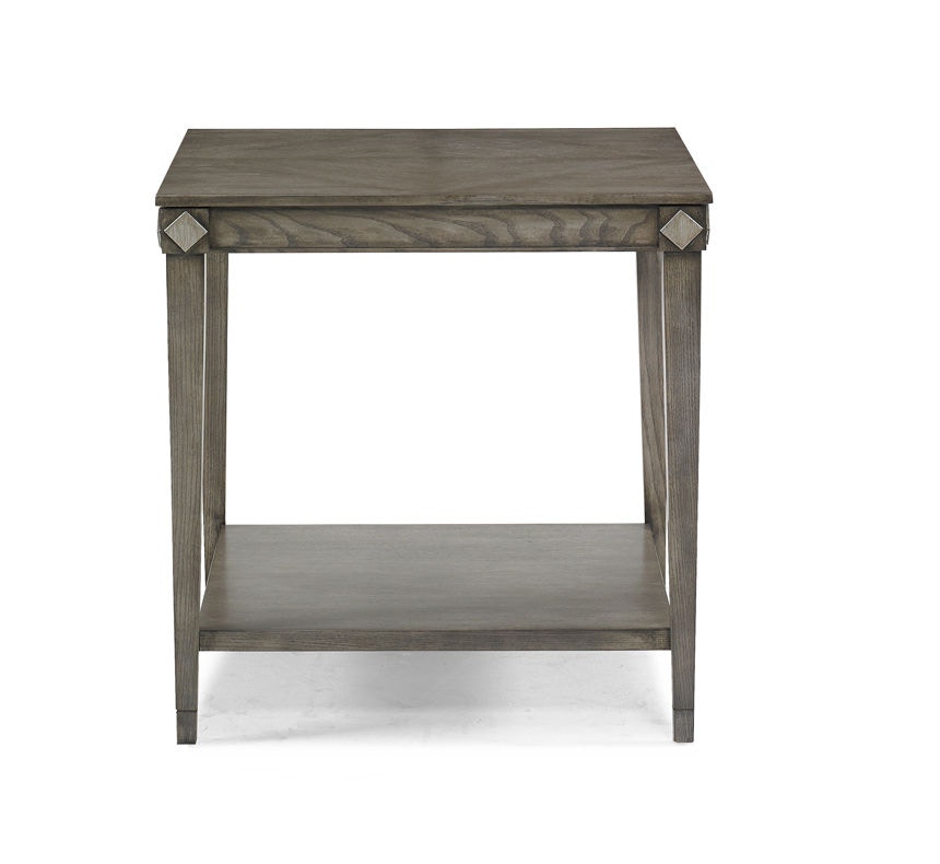 CTH-Sherrill Occasional Living Room End Tables Diamond Square Lamp ...