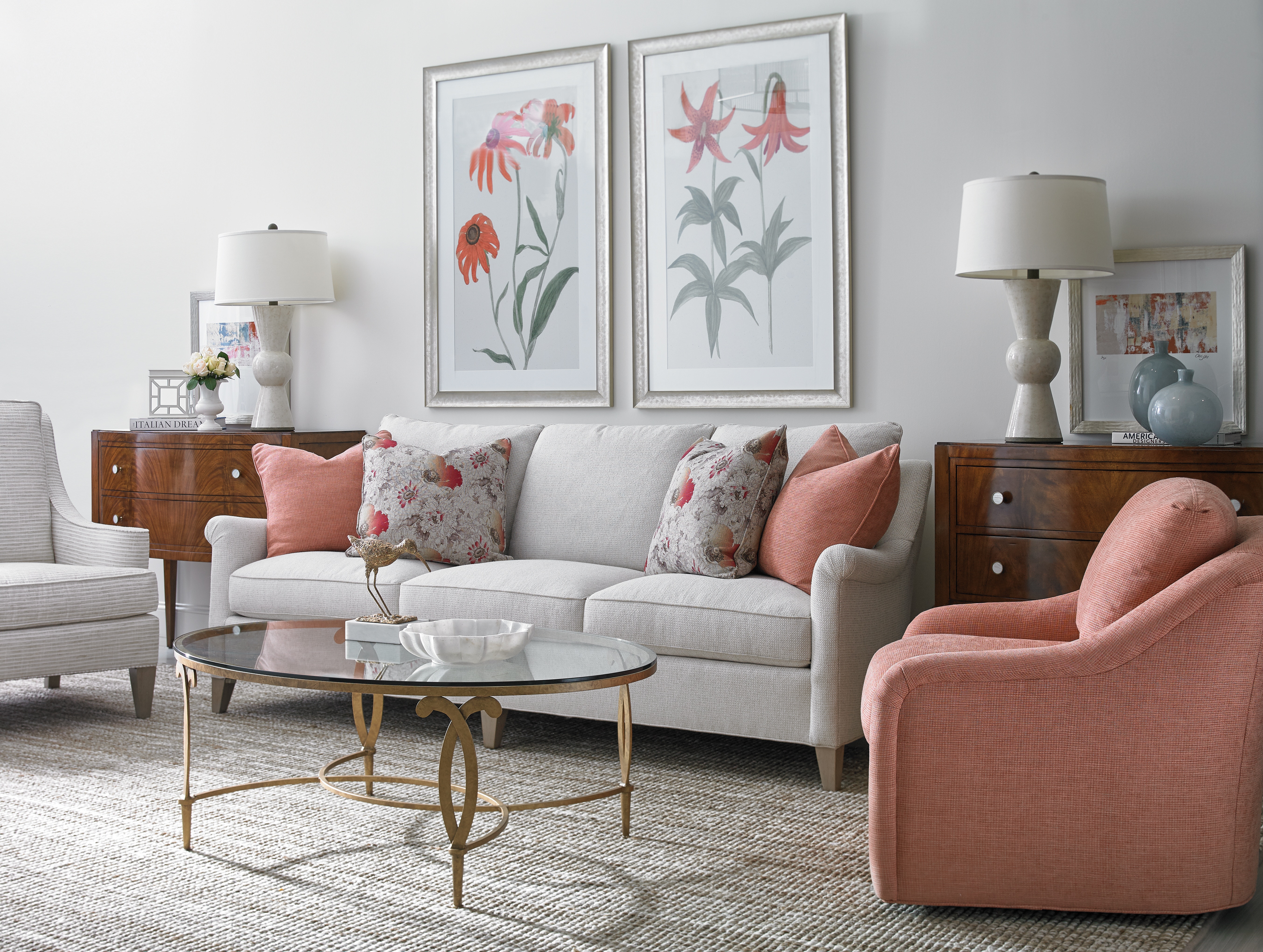 CTH-Sherrill Occasional Living Room Oval Cocktail Table M68-22 ...