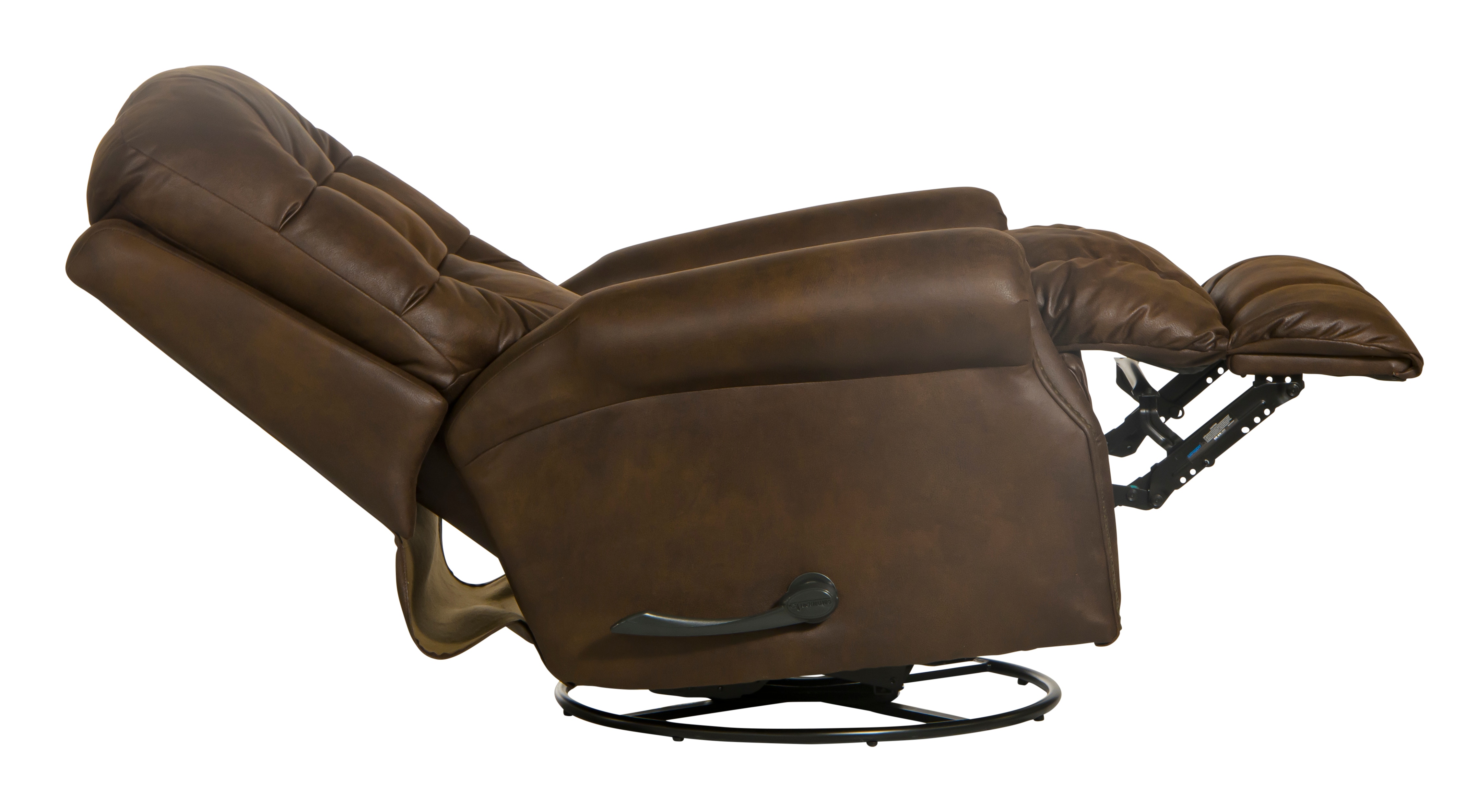 Catnapper Furniture Living Room Swivel Glider Recliner 45695-Walnut ...