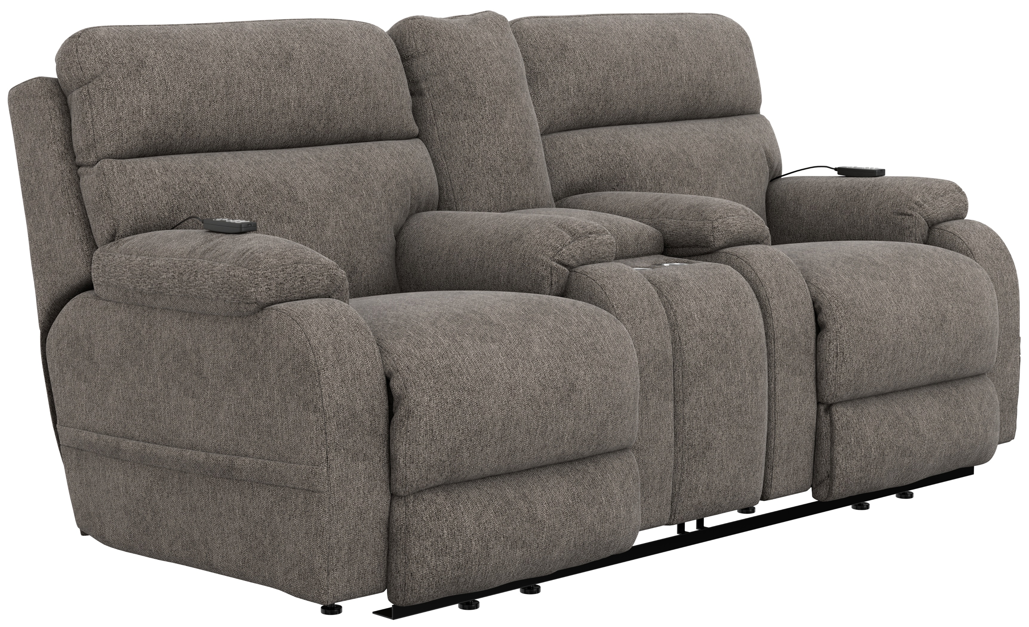 Catnapper Living Room Dual Lift Power Headrest Console Loveseat with ...