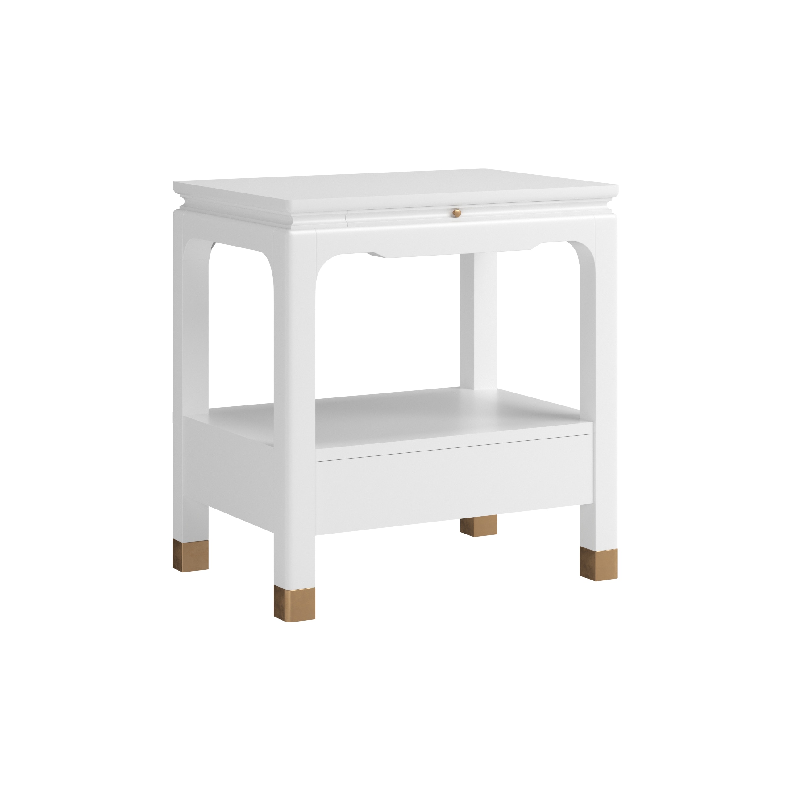 ART Furniture Bedroom Eave Bedside Table-Uplifting White 436140-1866 ...