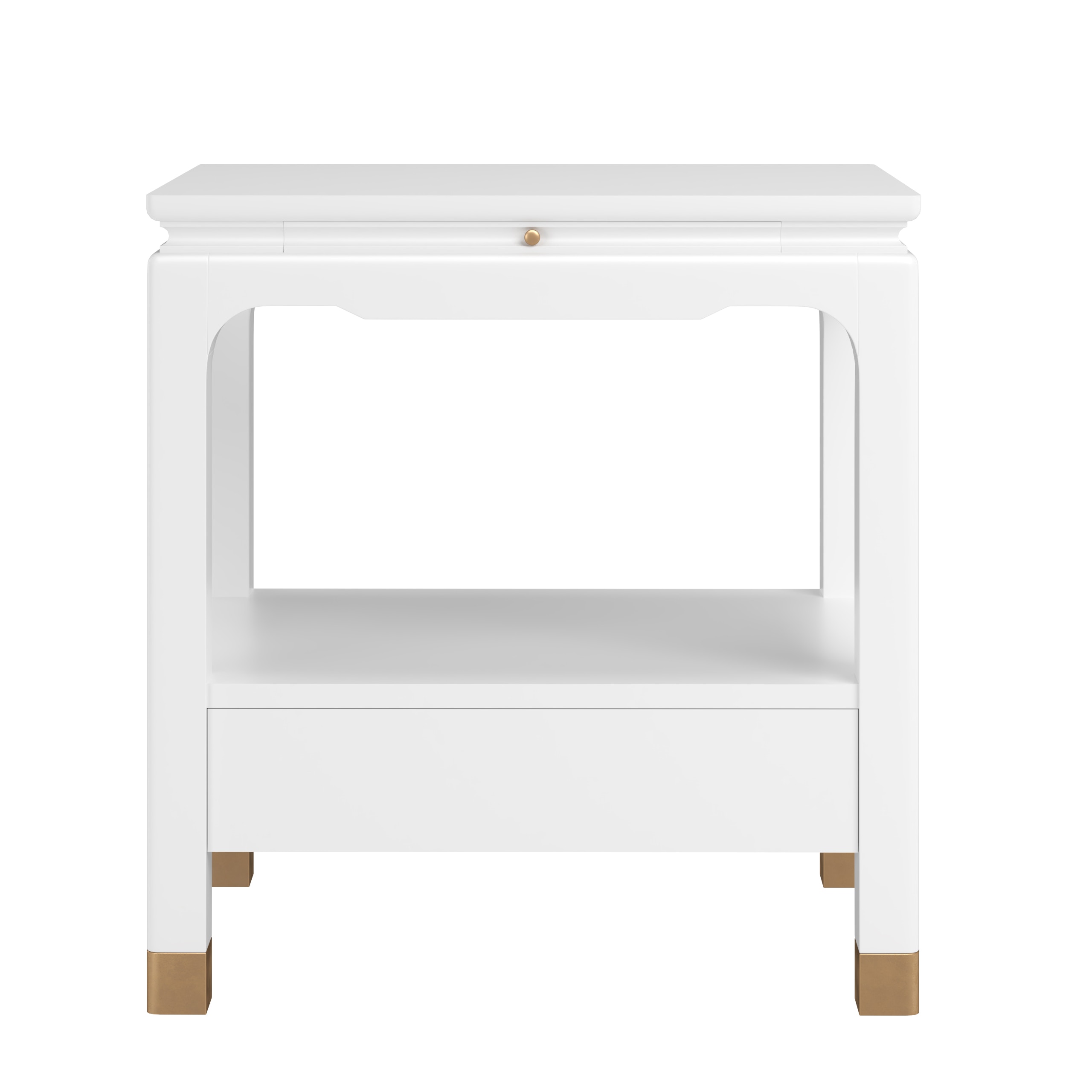ART Furniture Bedroom Eave Bedside Table-Uplifting White 436140-1866 ...