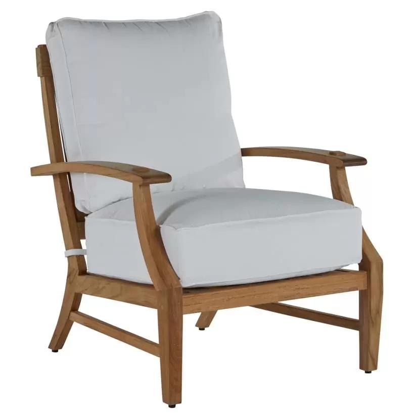 Summer Classics Outdoor Furniture Croquet Teak Lounge Chair 28374-C032P ...