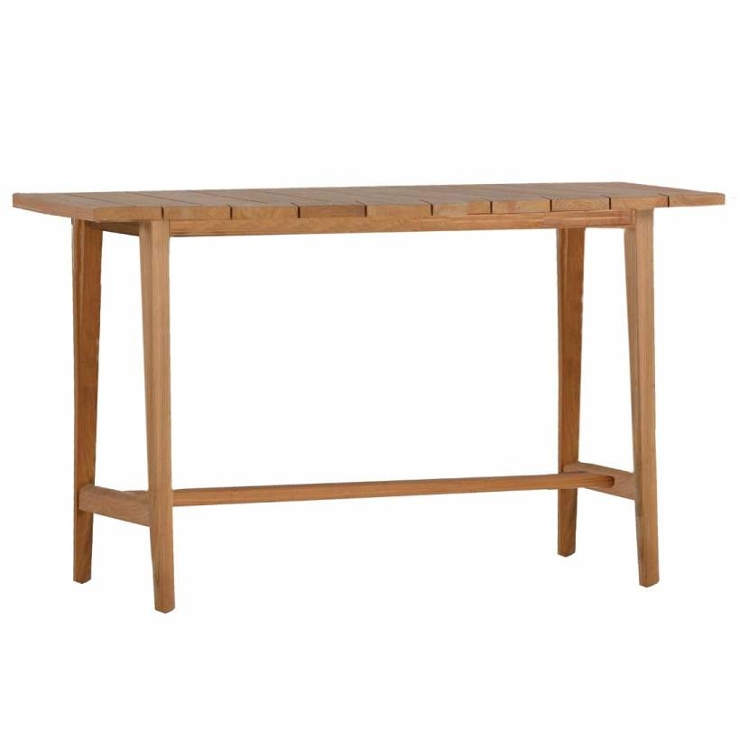 Summer Classics Outdoor Furniture Coast Teak Bar Table 3735 | Hickory ...