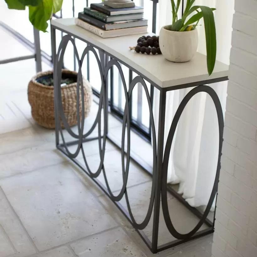 Summer Classics Outdoor Furniture Ella Aluminum Console Table 4412 ...