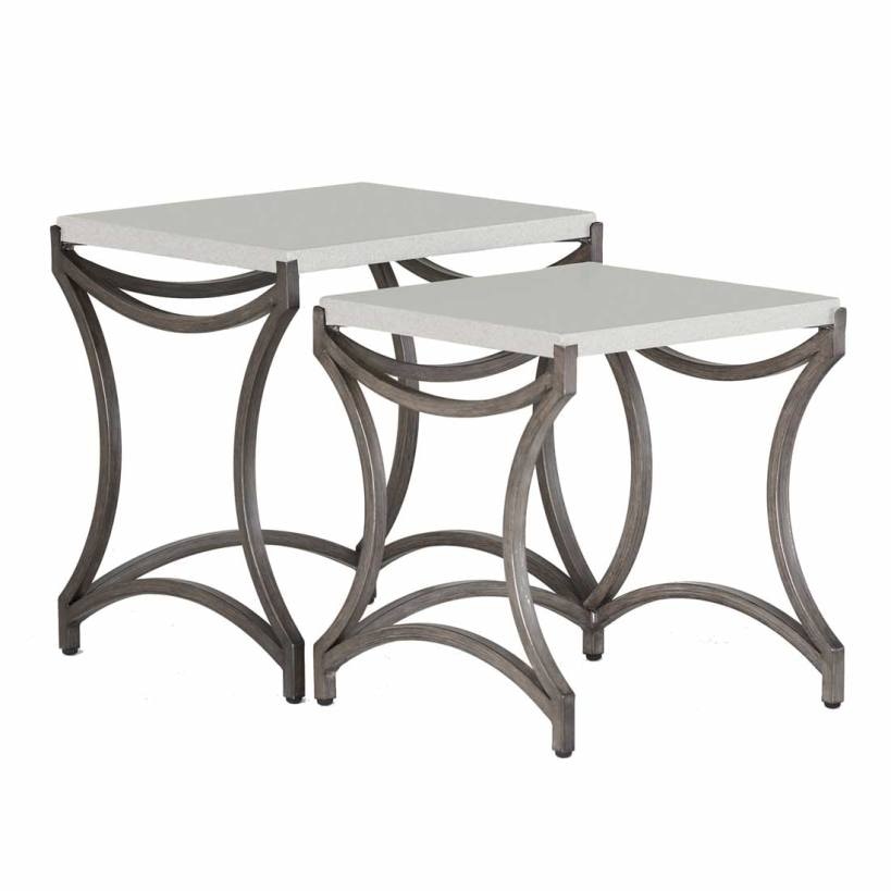 Summer Classics Outdoor Furniture Caroline Iron Nest Tables 6411 | Hickory Furniture Mart