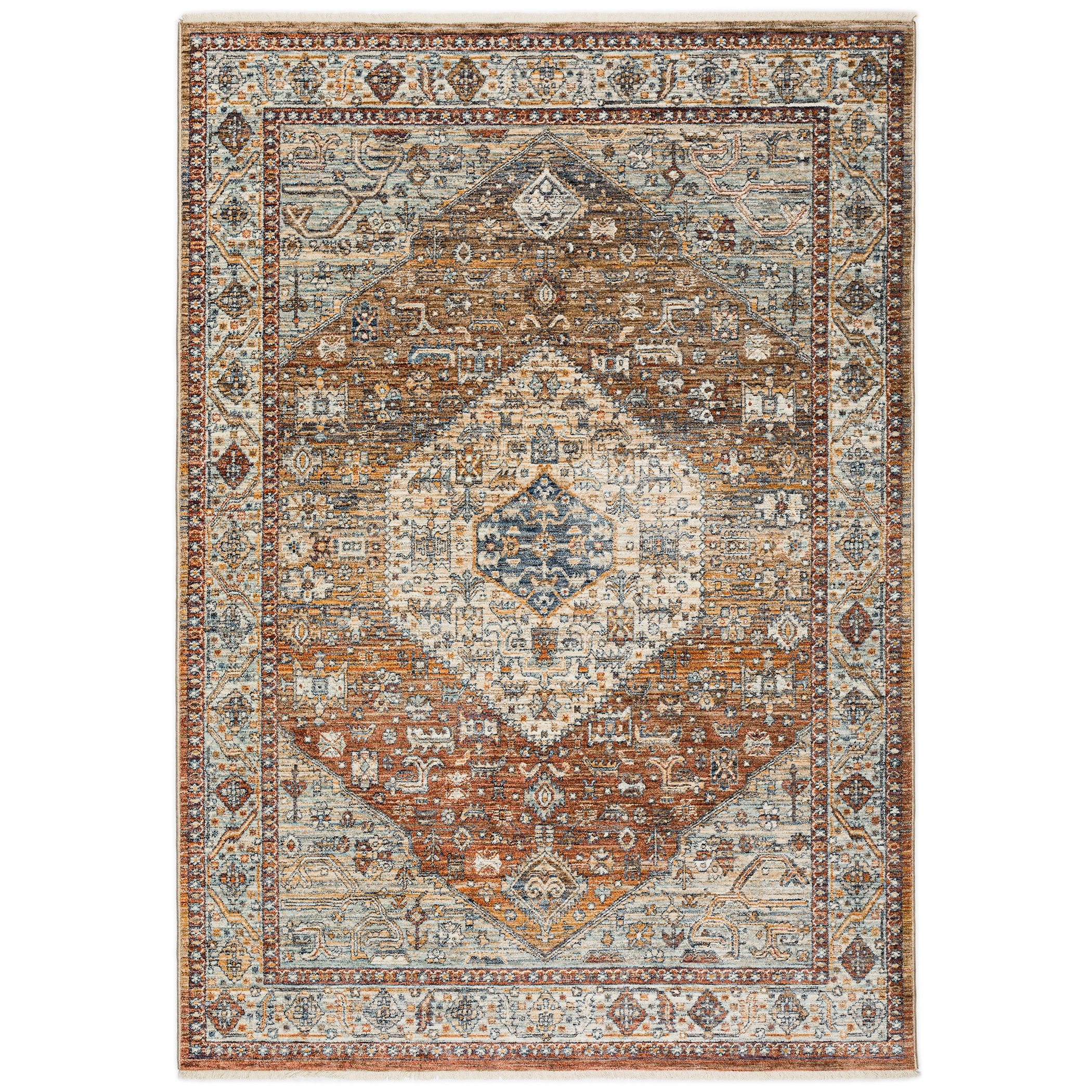 Dalyn Rug Company Area Rugs Bergama BE1 Paprika 3' x 5' Rug BE1PK3X5 ...