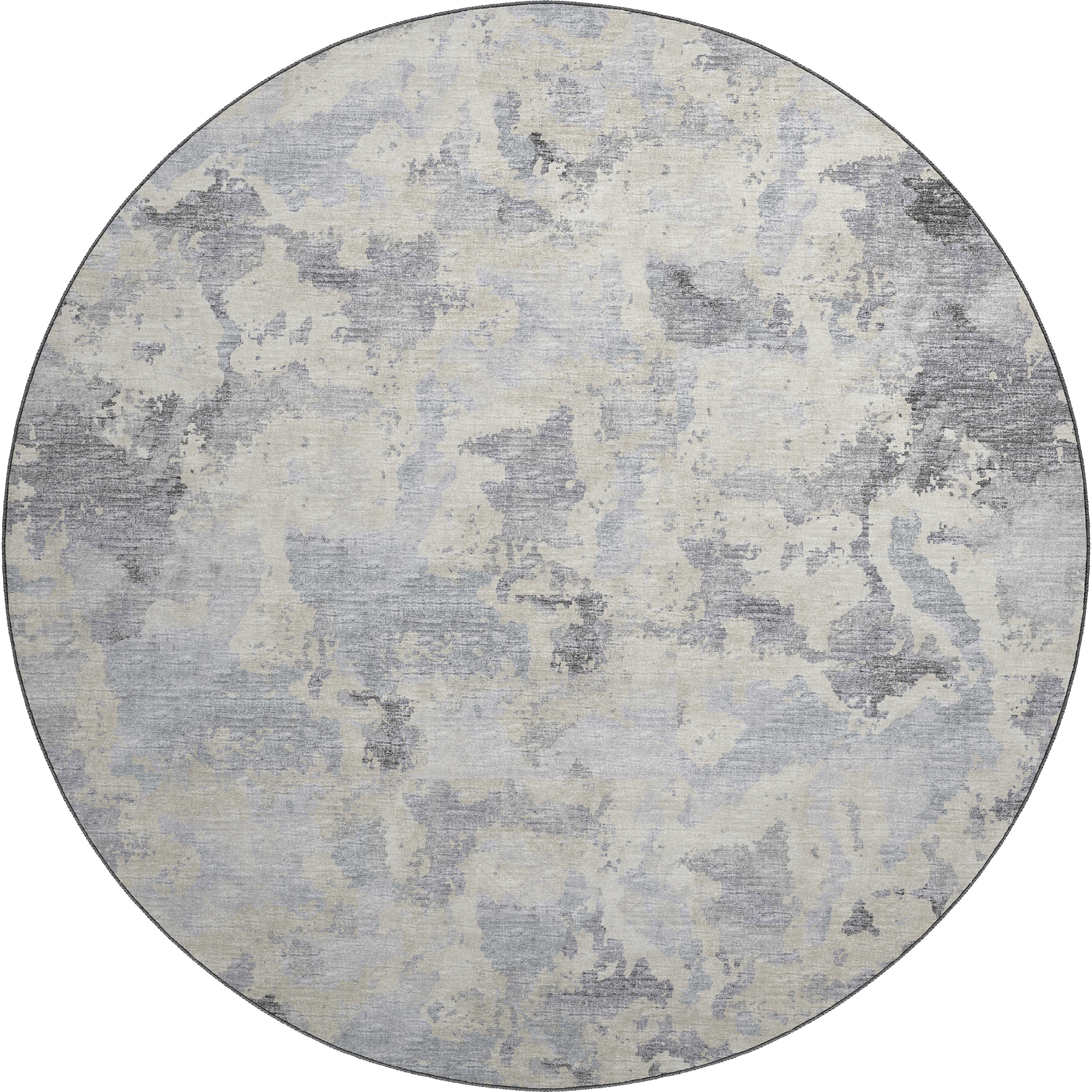 Dalyn Rug Company Area Rugs Camberly CM2 Graphite 8' x 8' Round Rug ...