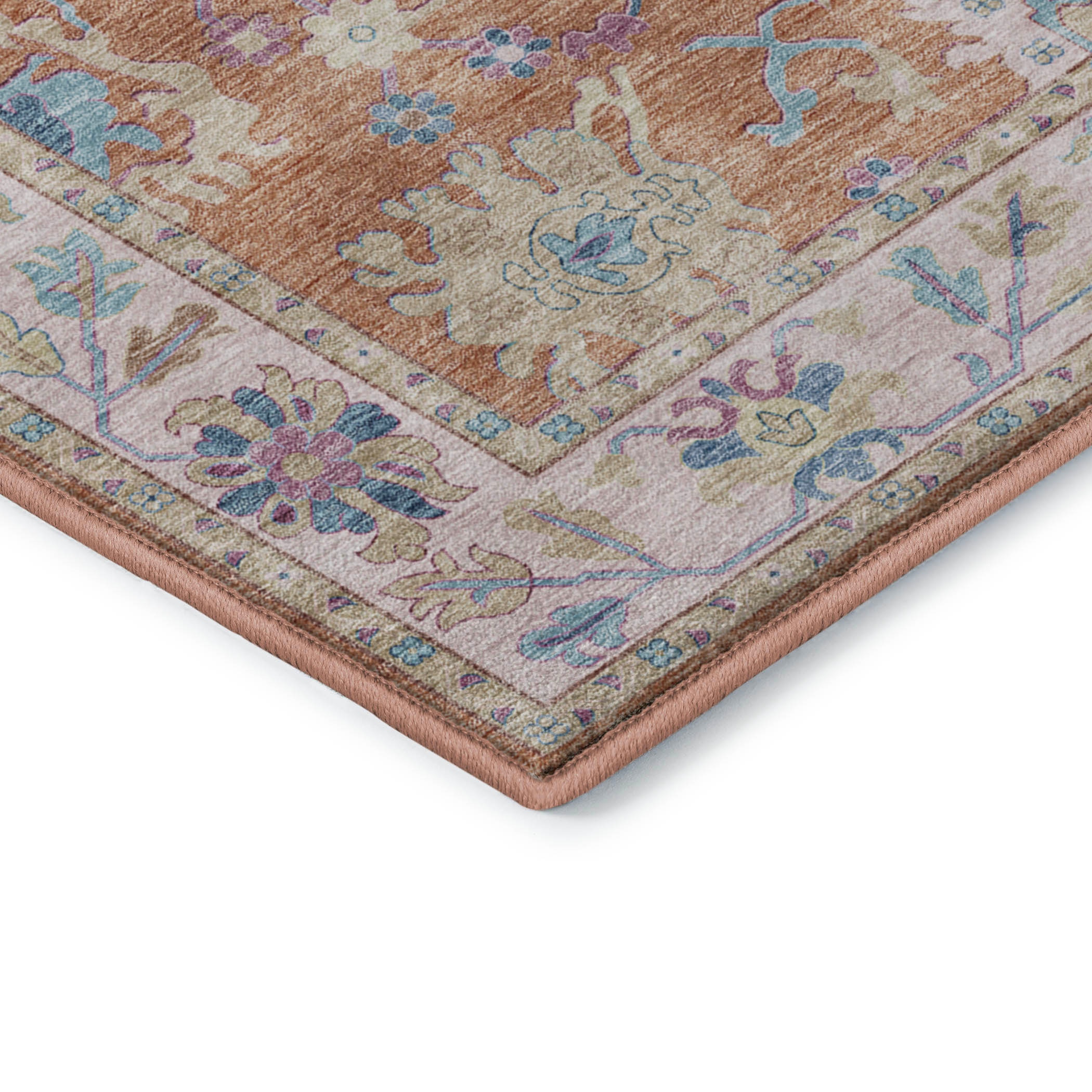 Dalyn Rug Company Area Rugs Luxury Washable Hatay HY7 Orange 3' x 5 ...