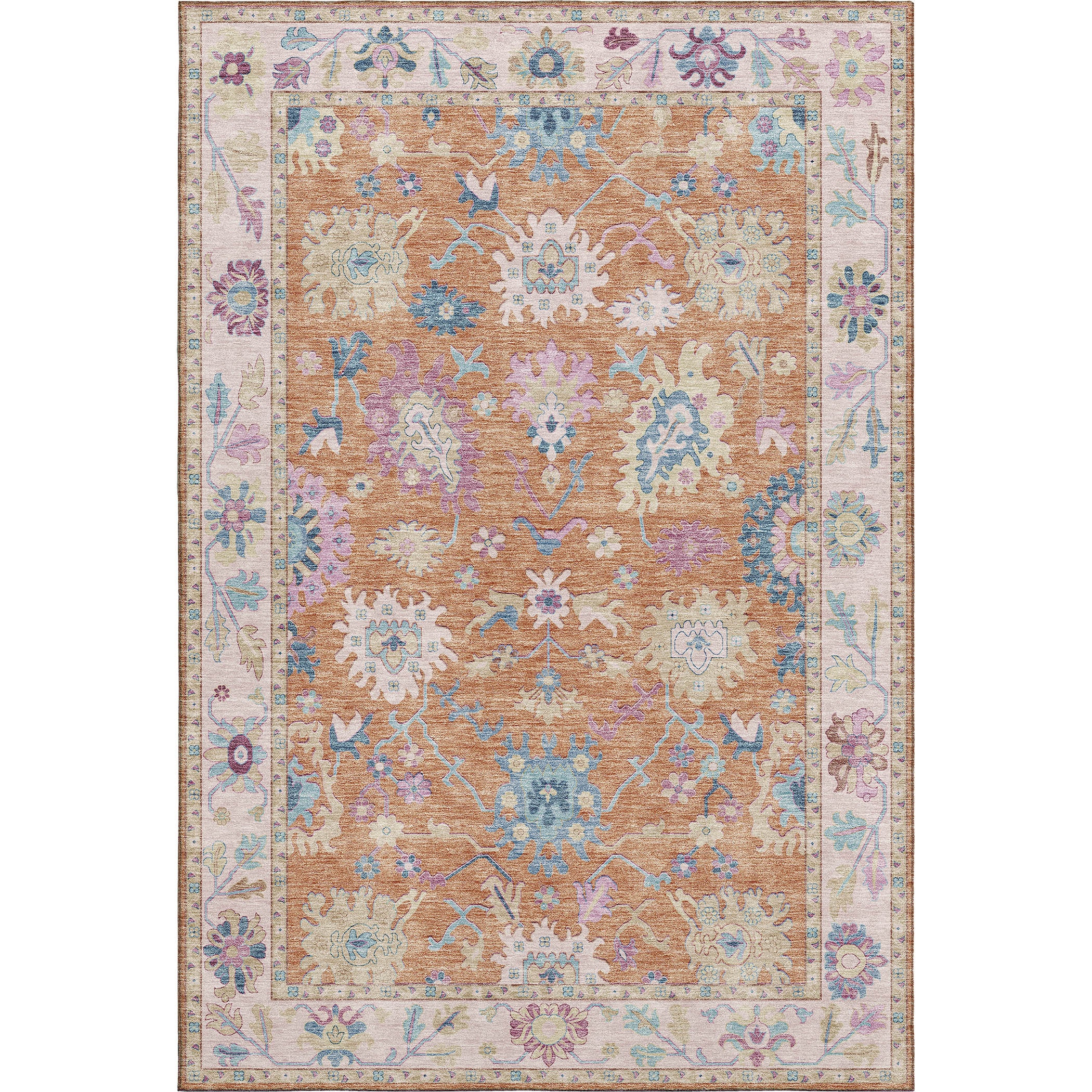 Dalyn Rug Company Area Rugs Luxury Washable Hatay HY7 Orange 9' x 12 ...