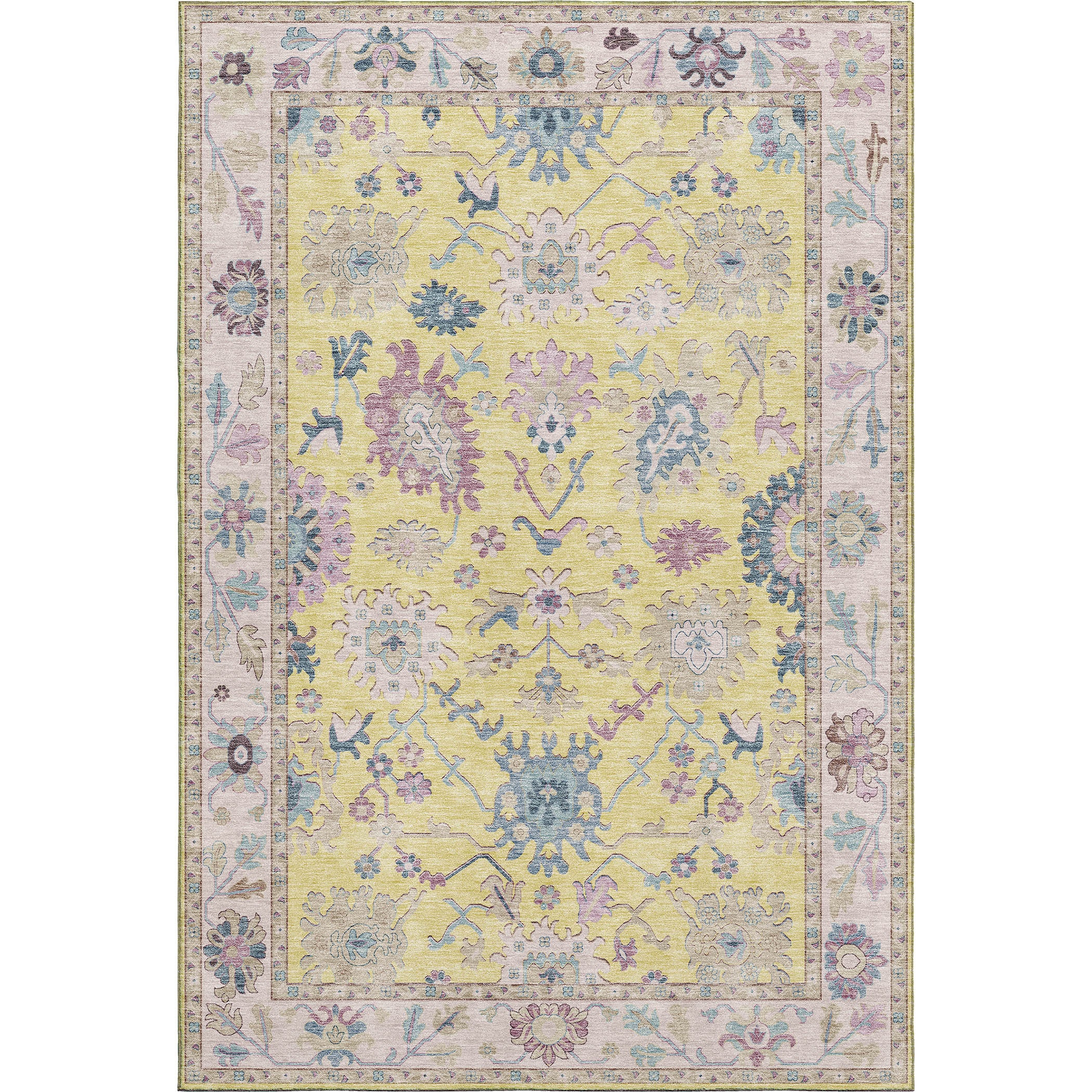 Dalyn Rug Company Area Rugs Luxury Washable Hatay HY7 Yellow 8' x 10 ...