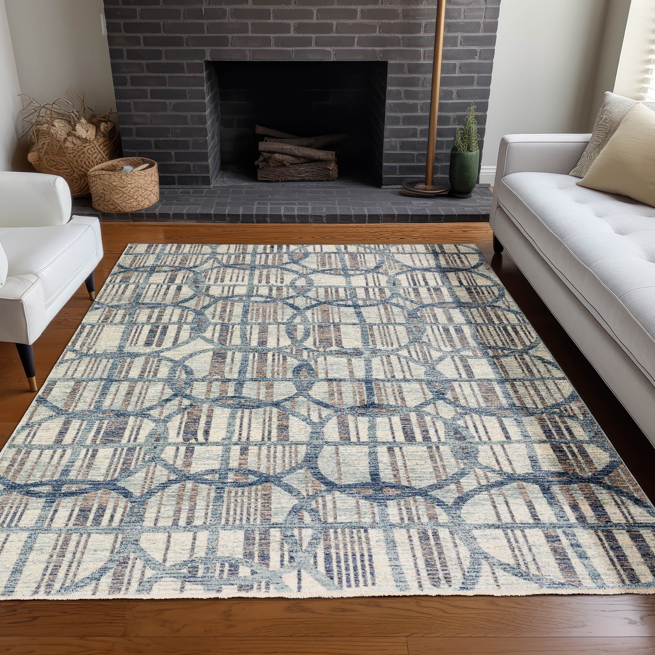 Dalyn Rug Company Area Rugs Neola NA12 Sky 7'10" x 10' Rug NA12SK8X10 ...