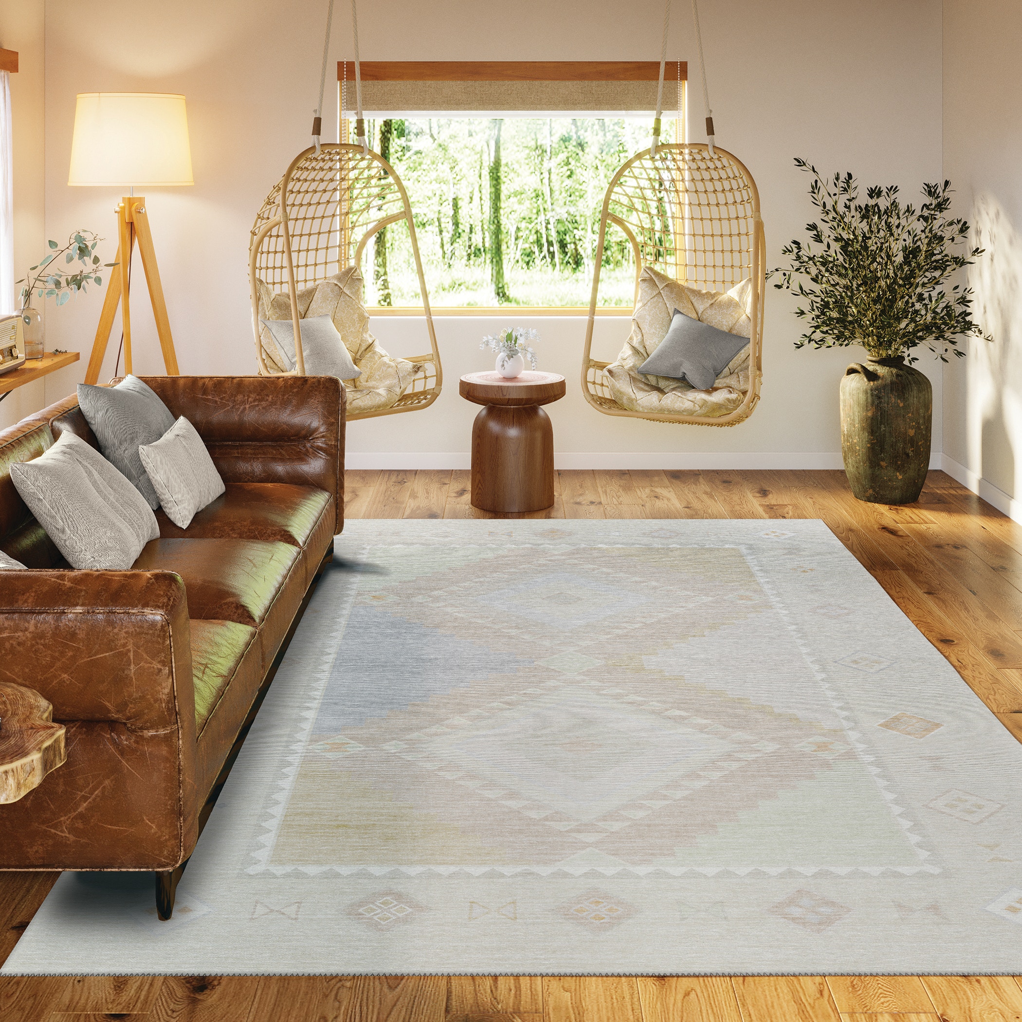 Dalyn Rug Company Area Rugs Indoor/Outdoor Phoenix PH2 Ivory Washable 3 ...